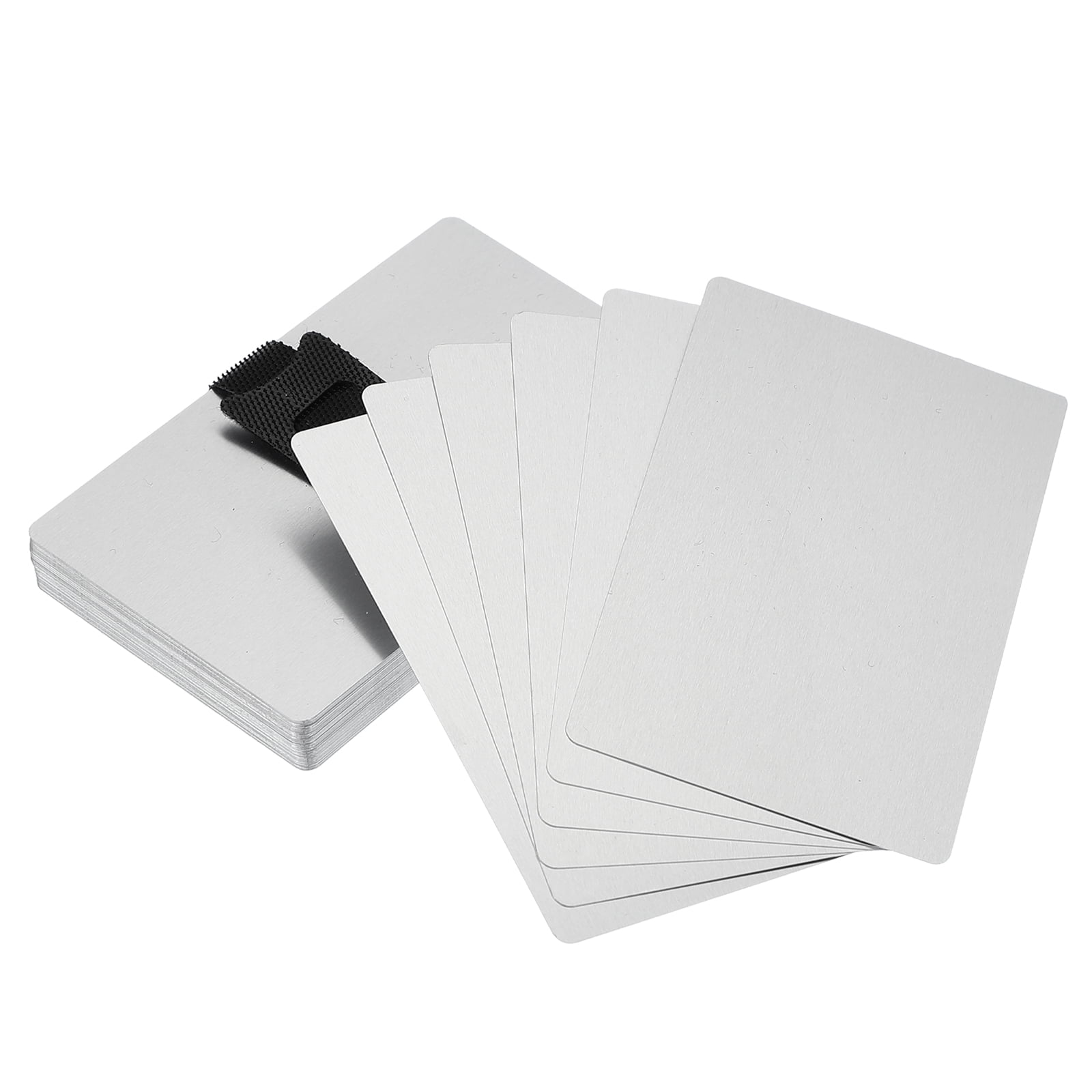 Uxcell Metal Business Card Blanks, 0.21mm Thick 3.4x2.1" Anodized ...