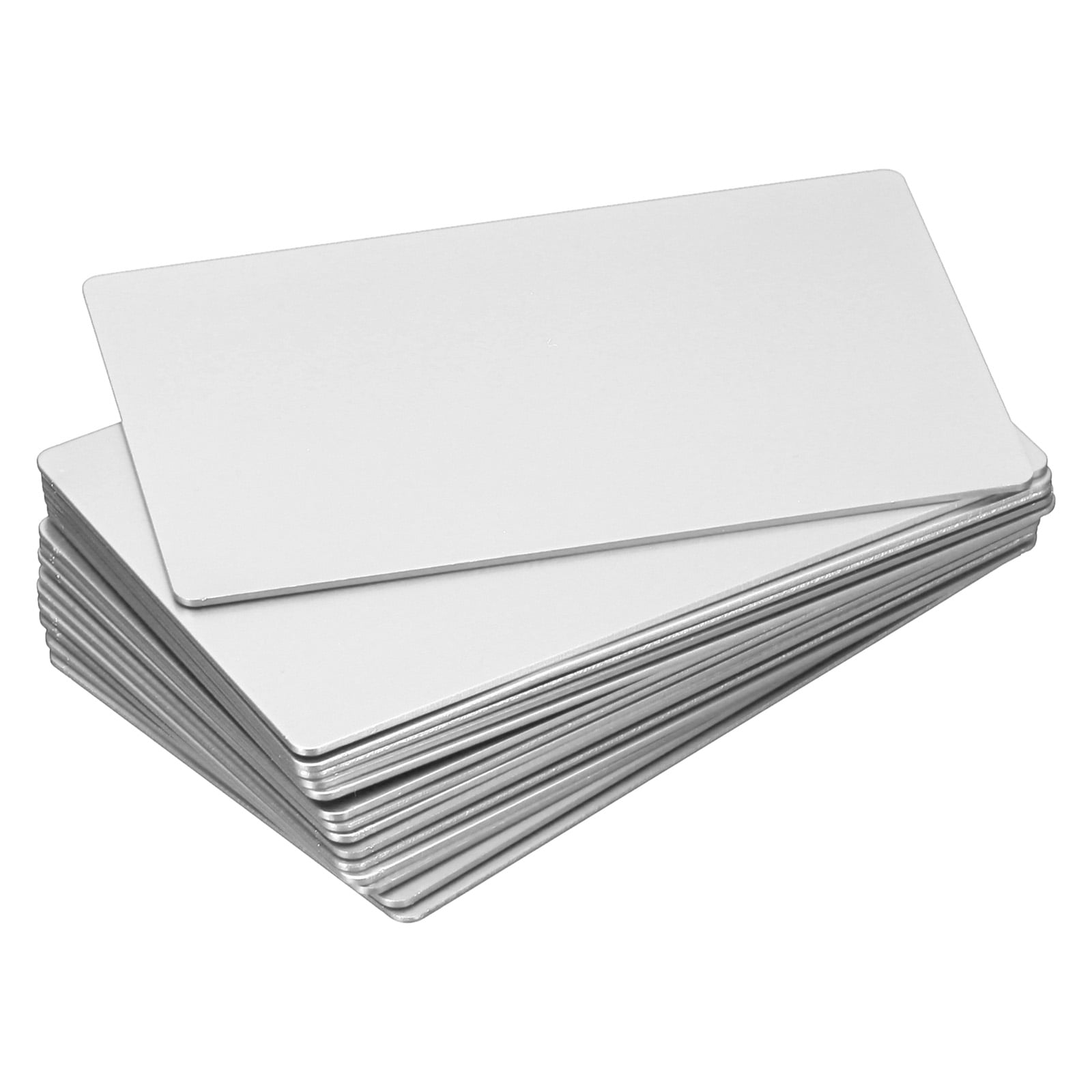 Uxcell Metal Business Cards for House Office Customer DIY Gift Plate ...