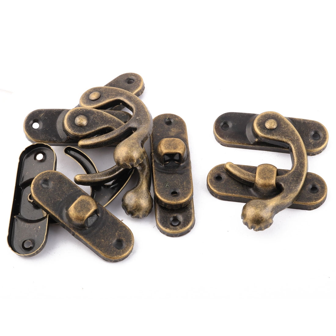 Uxcell Metal Case Chest Lock Buckle Clasp Closure Hasp Box Latch Bronze ...