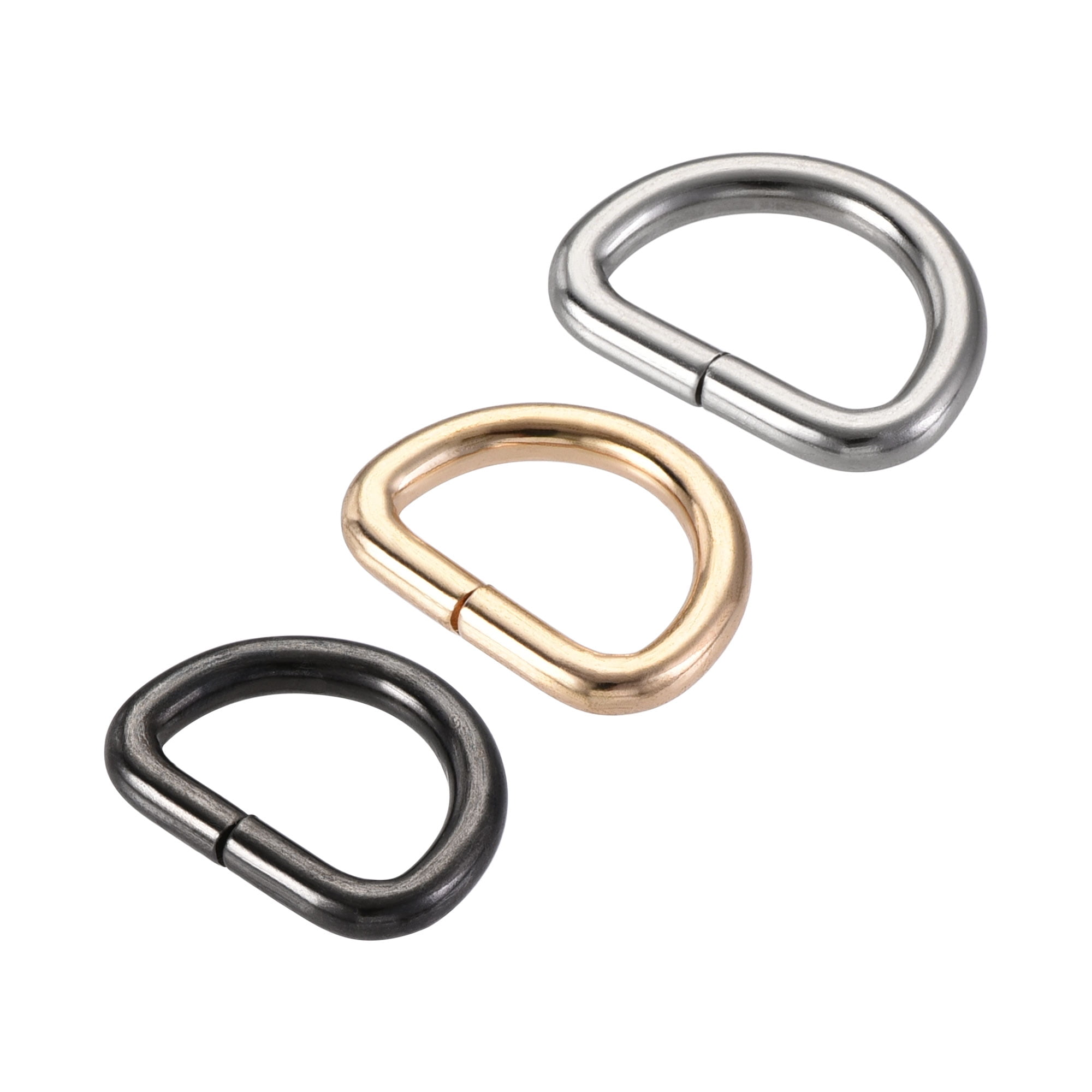 Uxcell Metal D Ring 0.79"(20mm) D-Rings Buckle for Hardware Craft DIY ...