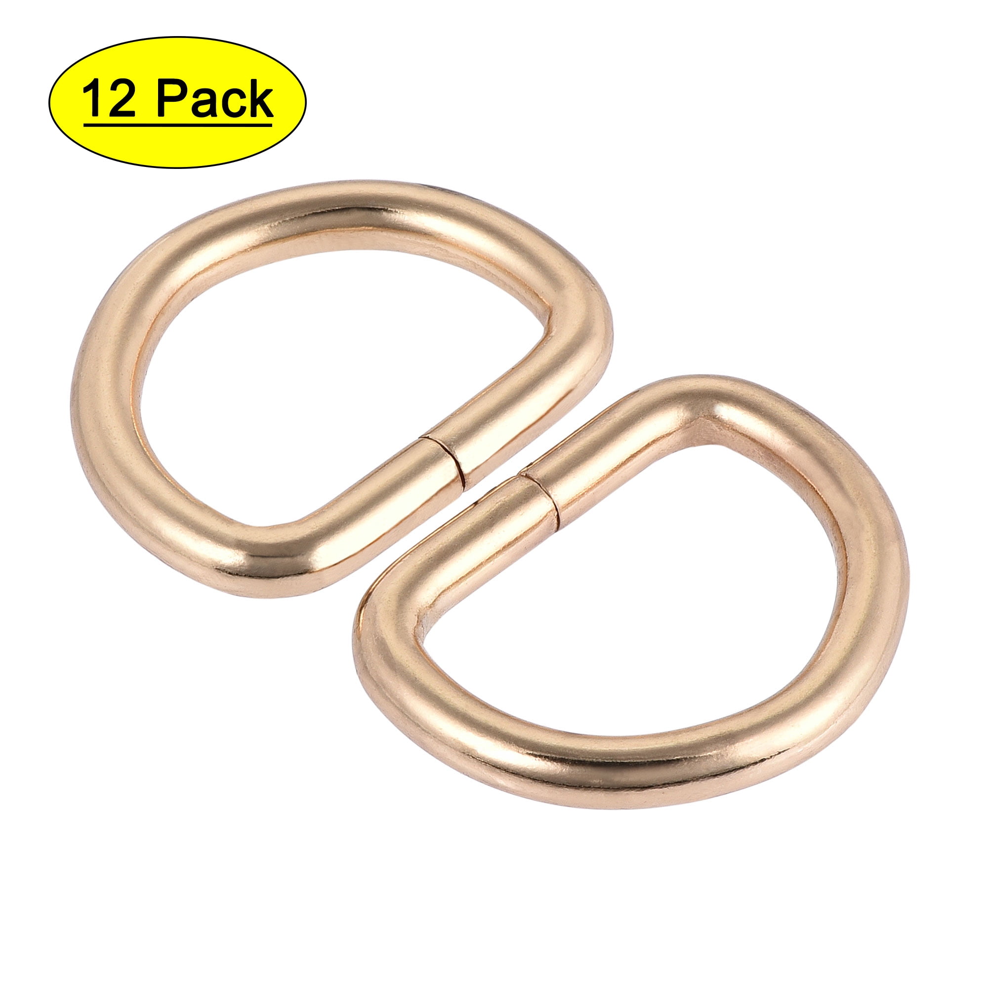 Uxcell Metal D Ring 0.98"Rings Buckle for Hardware Bags Belts Craft DIY ...