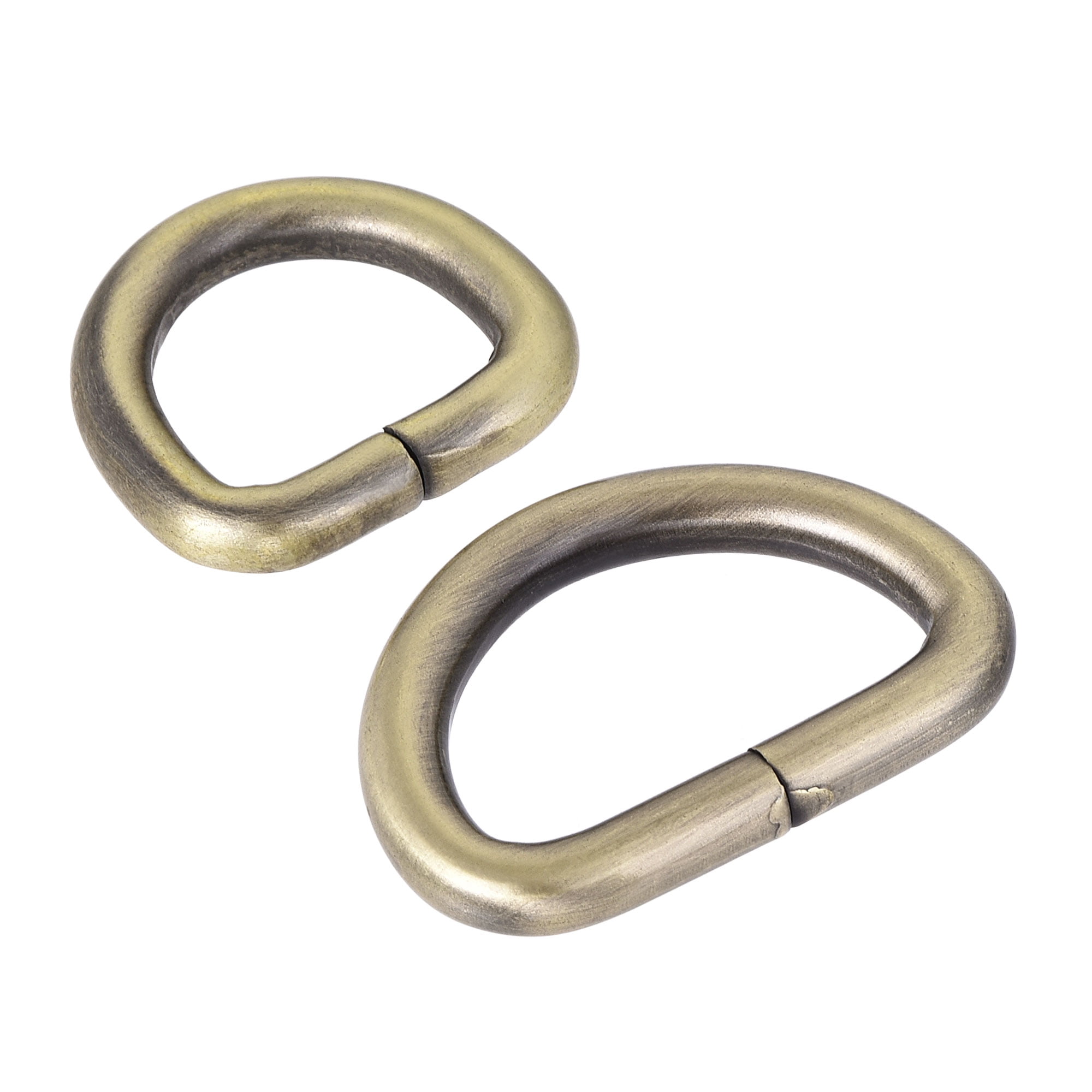 Uxcell Metal D Ring 16mm 25mm D-Rings Buckle Bronze Tone, Total 12 Pack ...