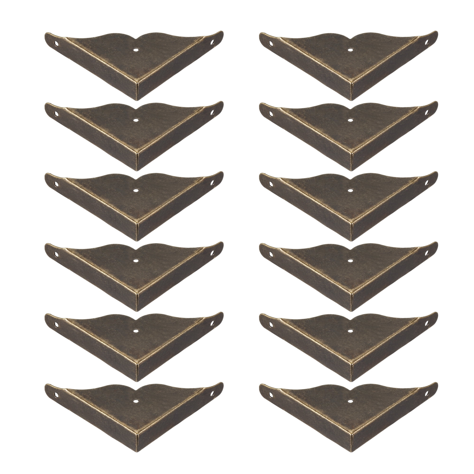 Uxcell Metal Desk Corner Protectors Table Edge Cover Guard 1.54" x 1.54 ...