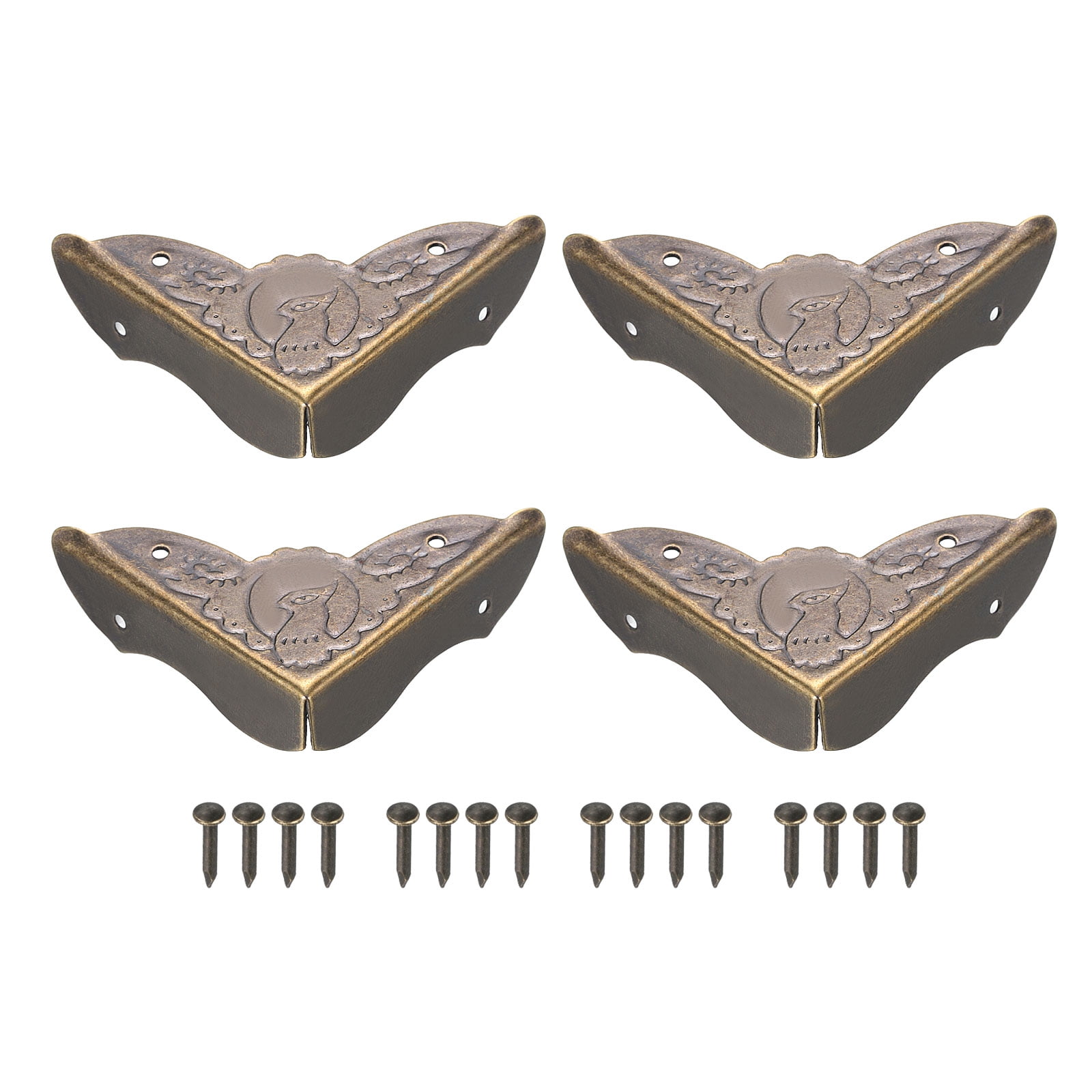 Uxcell Metal Desk Corner Protectors Table Edge Cover Guard 39x39x11mm ...