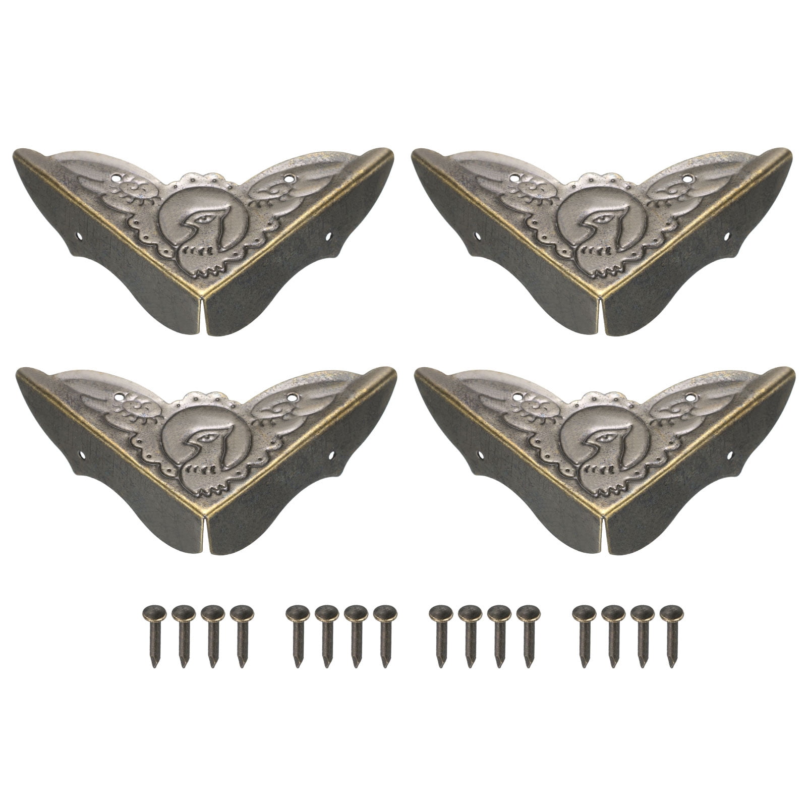 Uxcell Metal Desk Corner Protectors Table Edge Cover Guard 51x51x15mm ...