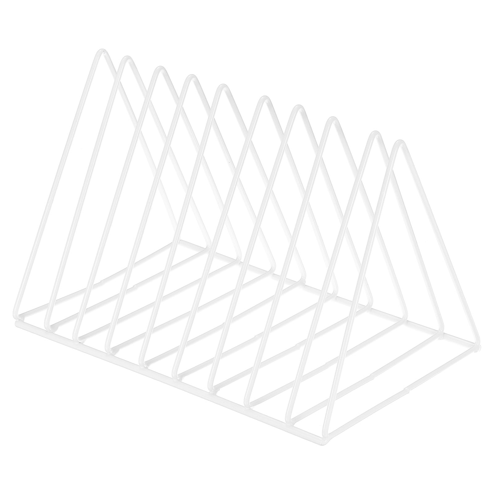 Uxcell Metal Display Triangle File Organizer, 10.6''x7.08''x6.89 ...