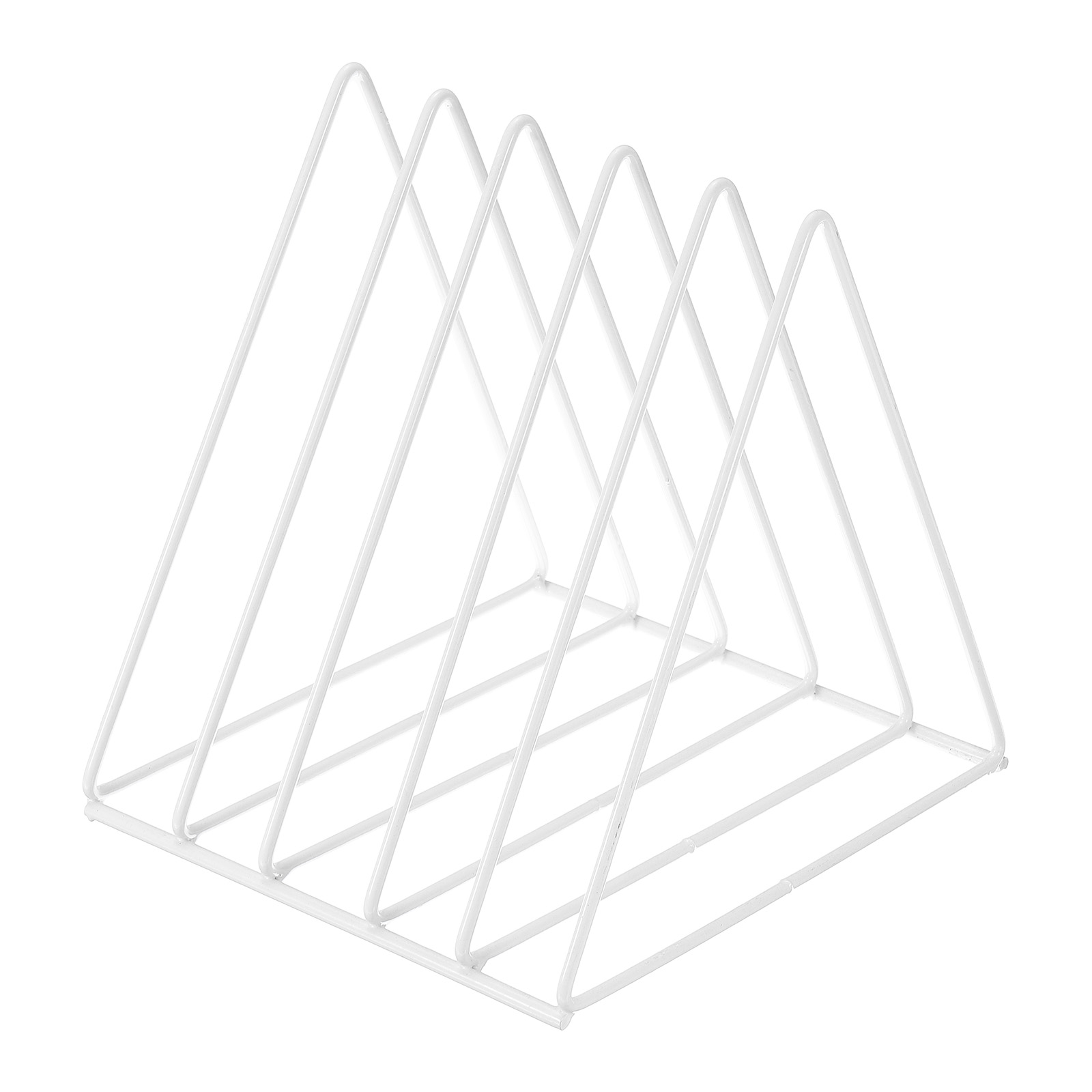 Uxcell Metal Display Triangle File Organizer, 6.23''x7.08''x7.08 ...
