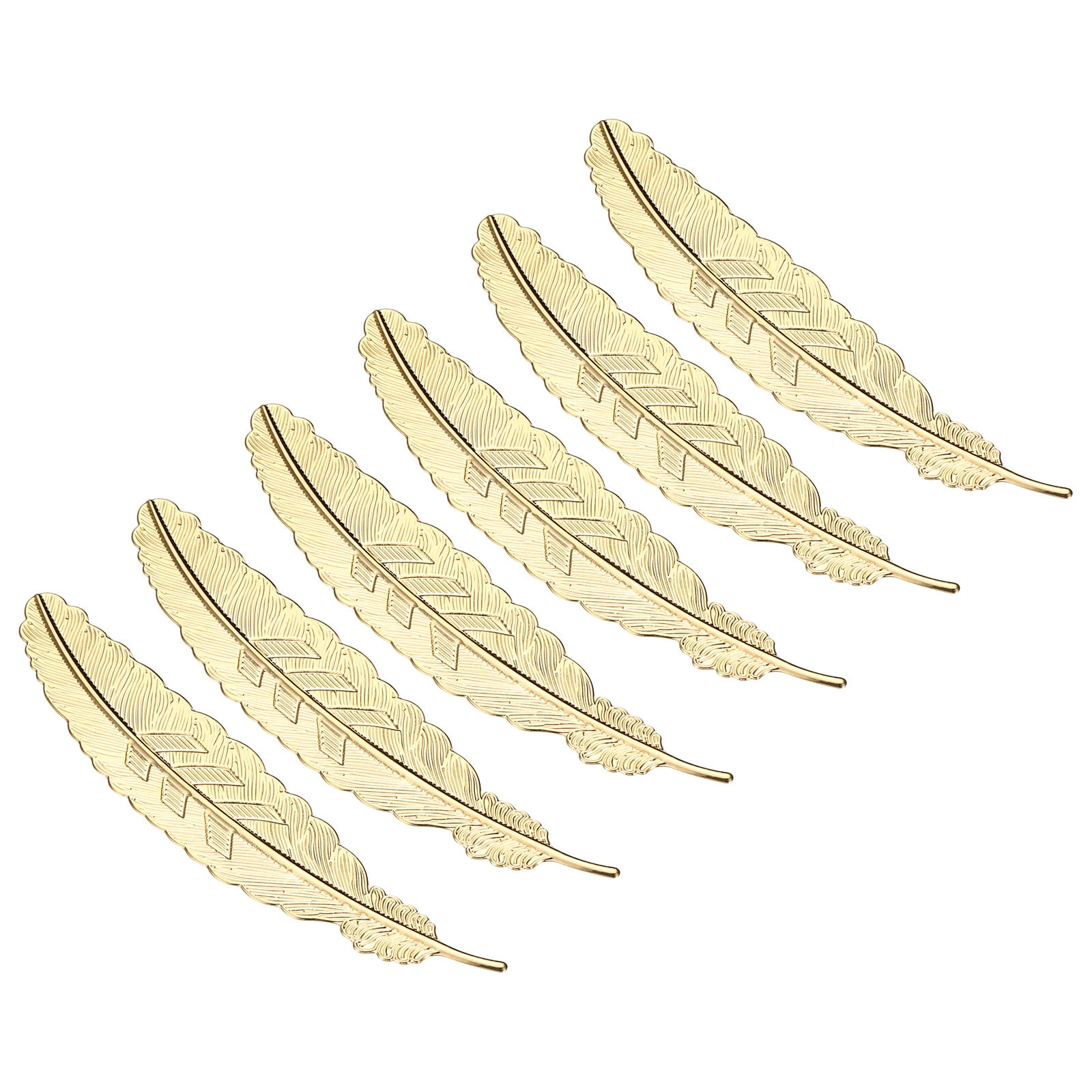 Uxcell Metal Feather Bookmarks Book Marks Page Markers Gift for Reader ...