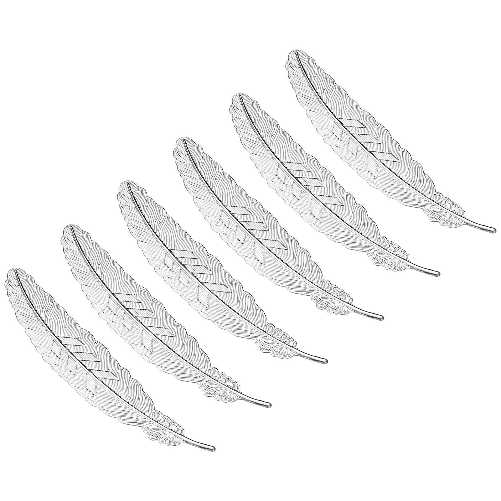 Uxcell Metal Feather Bookmarks Book Marks Page Markers Gift for Reader ...