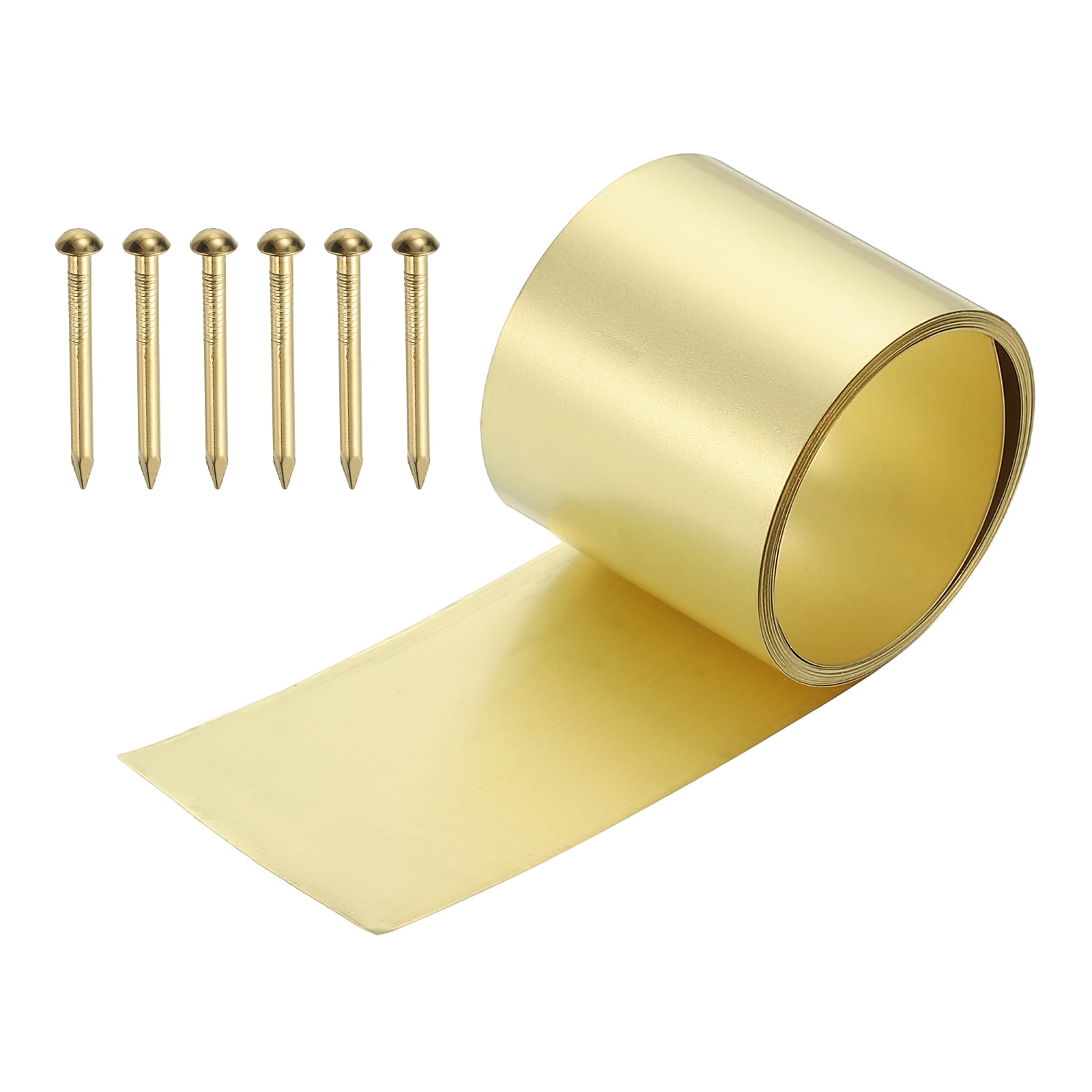 Uxcell Metal Film Brass Foil Plate, 44 Gauge x 1" x 39" H62 Metal Foil ...