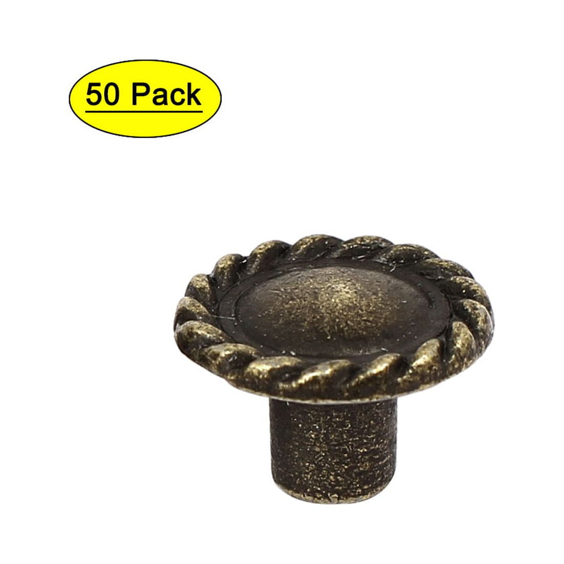 Uxcell Metal Furniture Dresser Drawer Pull Knob-0.14" Hole Diameter-50 ...