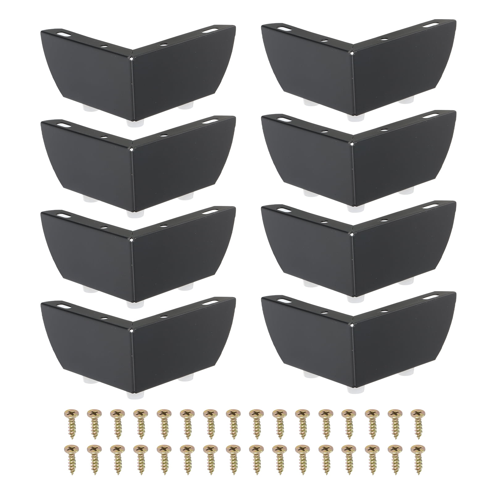 Uxcell Metal Furniture Legs Triangle Furniture Feet DIY Replacement Leg ...