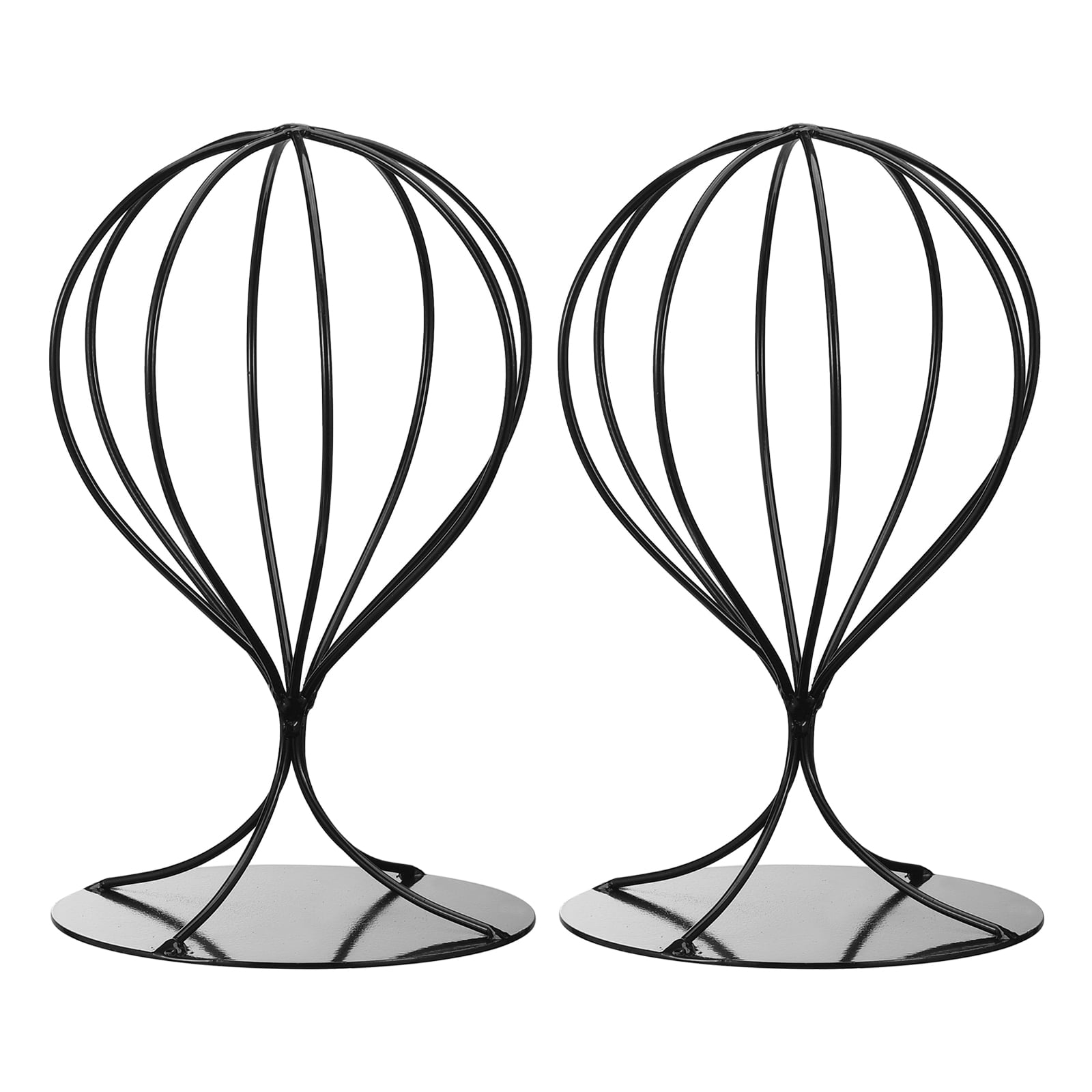 Uxcell Metal Hat Display Stand 2pcs Tabletop Hat and Wig Rack Holder ...