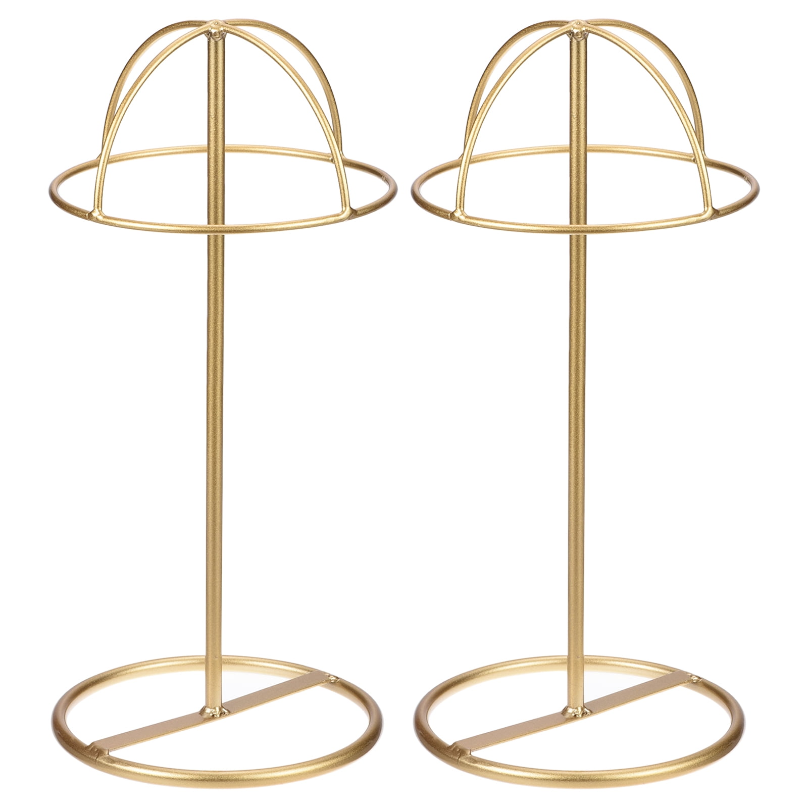 Uxcell Metal Hat Display Stand 2pcs Tabletop Hat and Wig Rack Holder ...