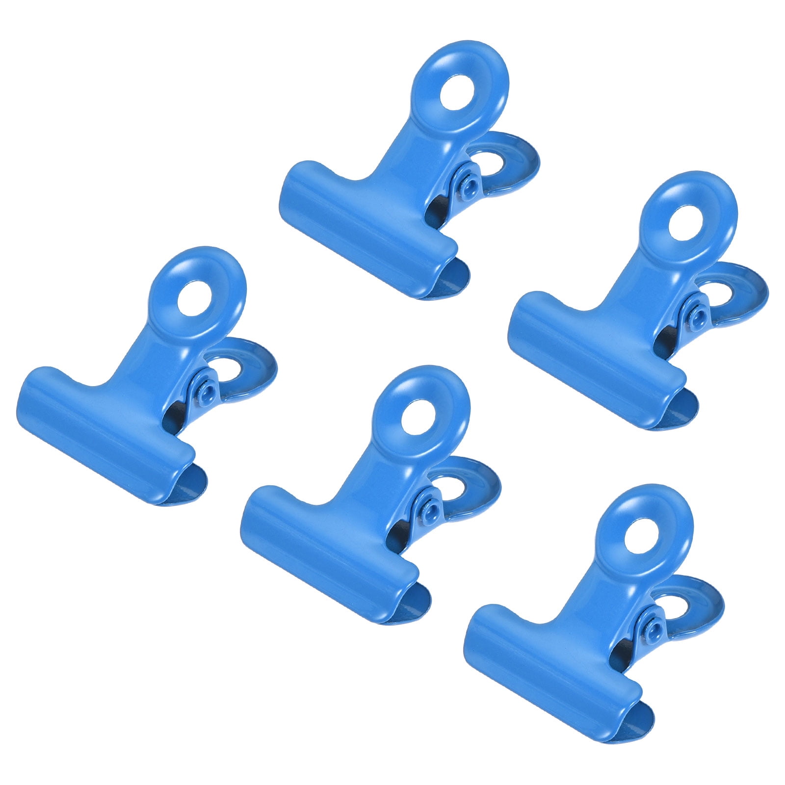 Uxcell Metal Hinge Clip Clamp 22mm Small Binder Clips Dark Blue, 25 ...