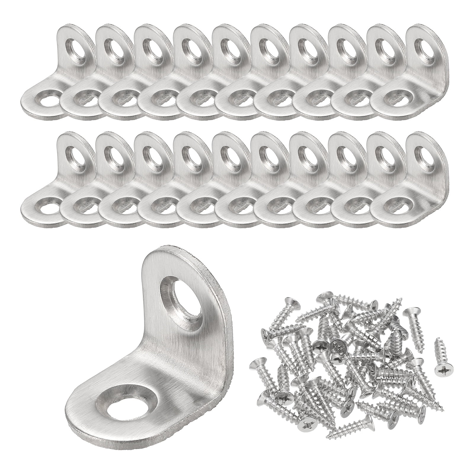 Uxcell Metal L-shape Brackets, 90 Degree Bracket Corner Braces ...