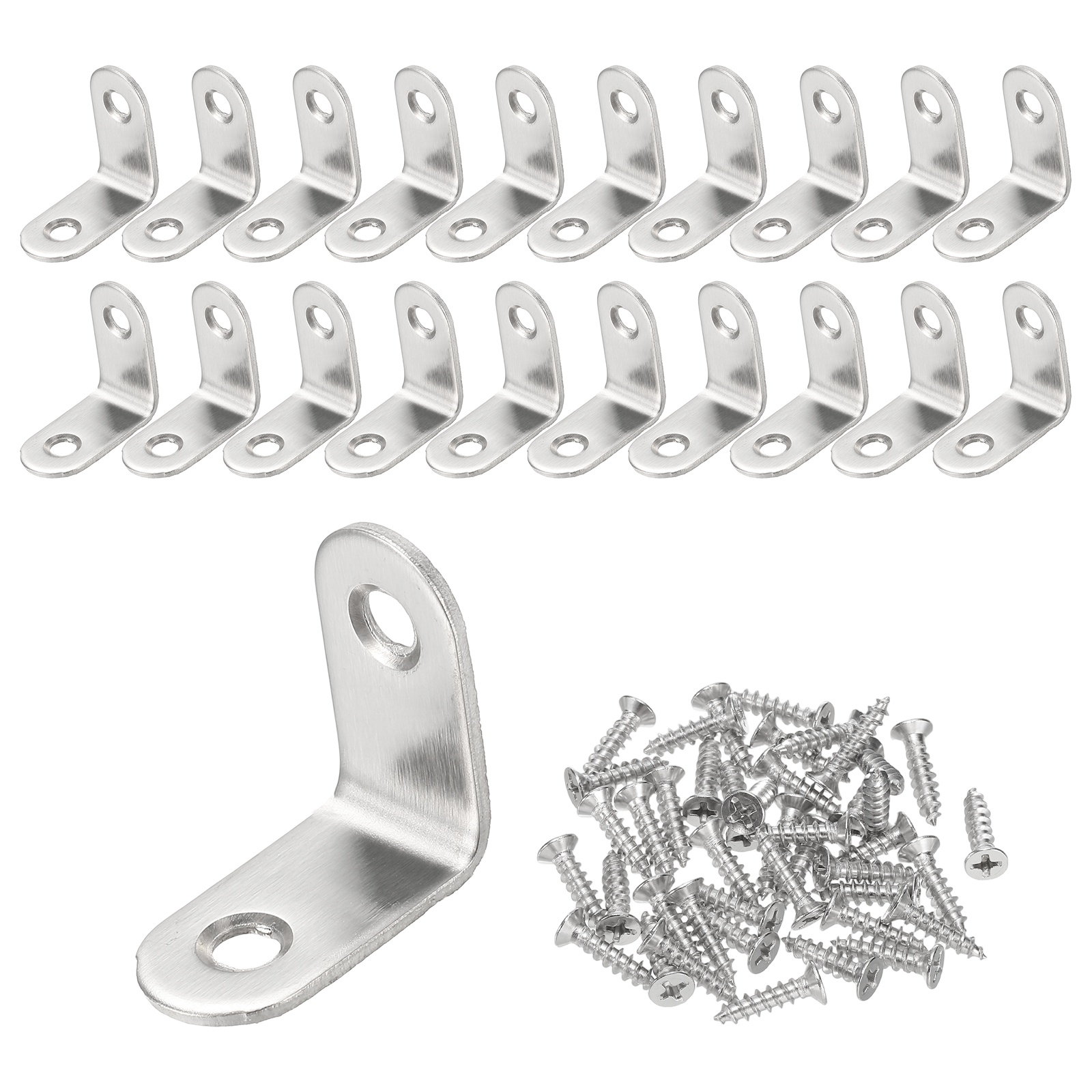Uxcell Metal L-shape Brackets, 90 Degree Bracket Corner Braces ...