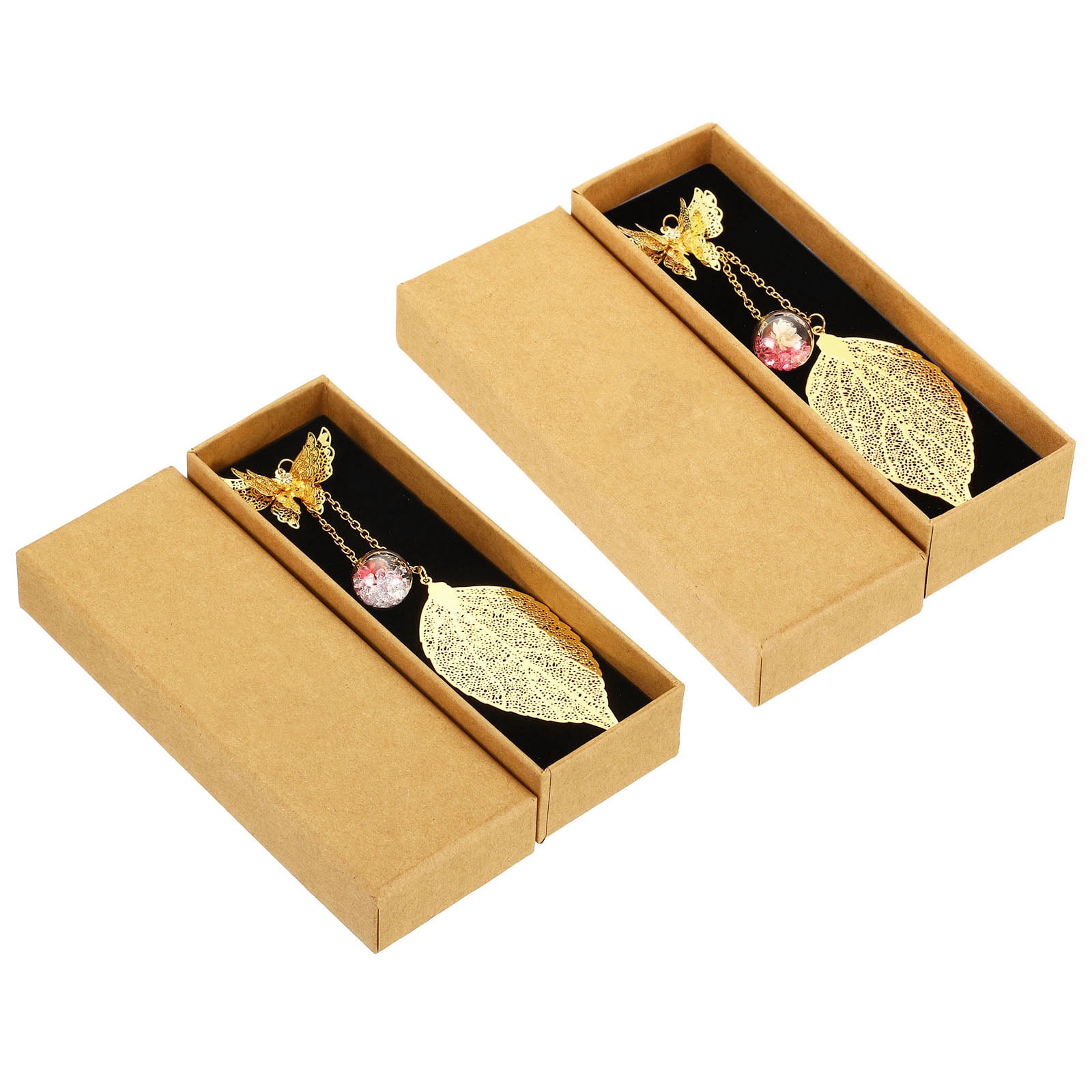 Uxcell Metal Leaf Bookmark Butterfly Book Marks Page Markers Birthday ...