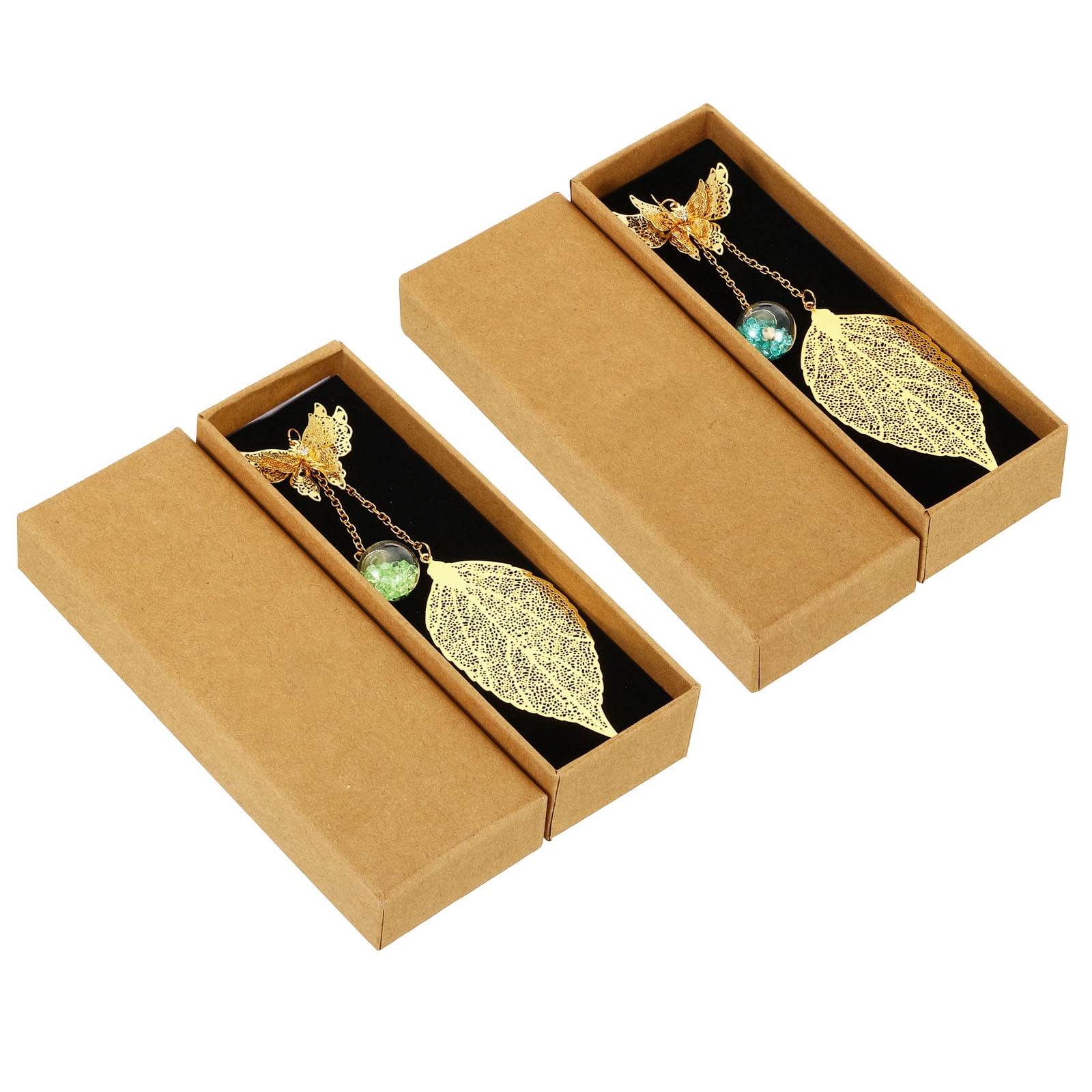 Uxcell Metal Leaf Bookmark Butterfly Book Marks Page Markers Birthday ...