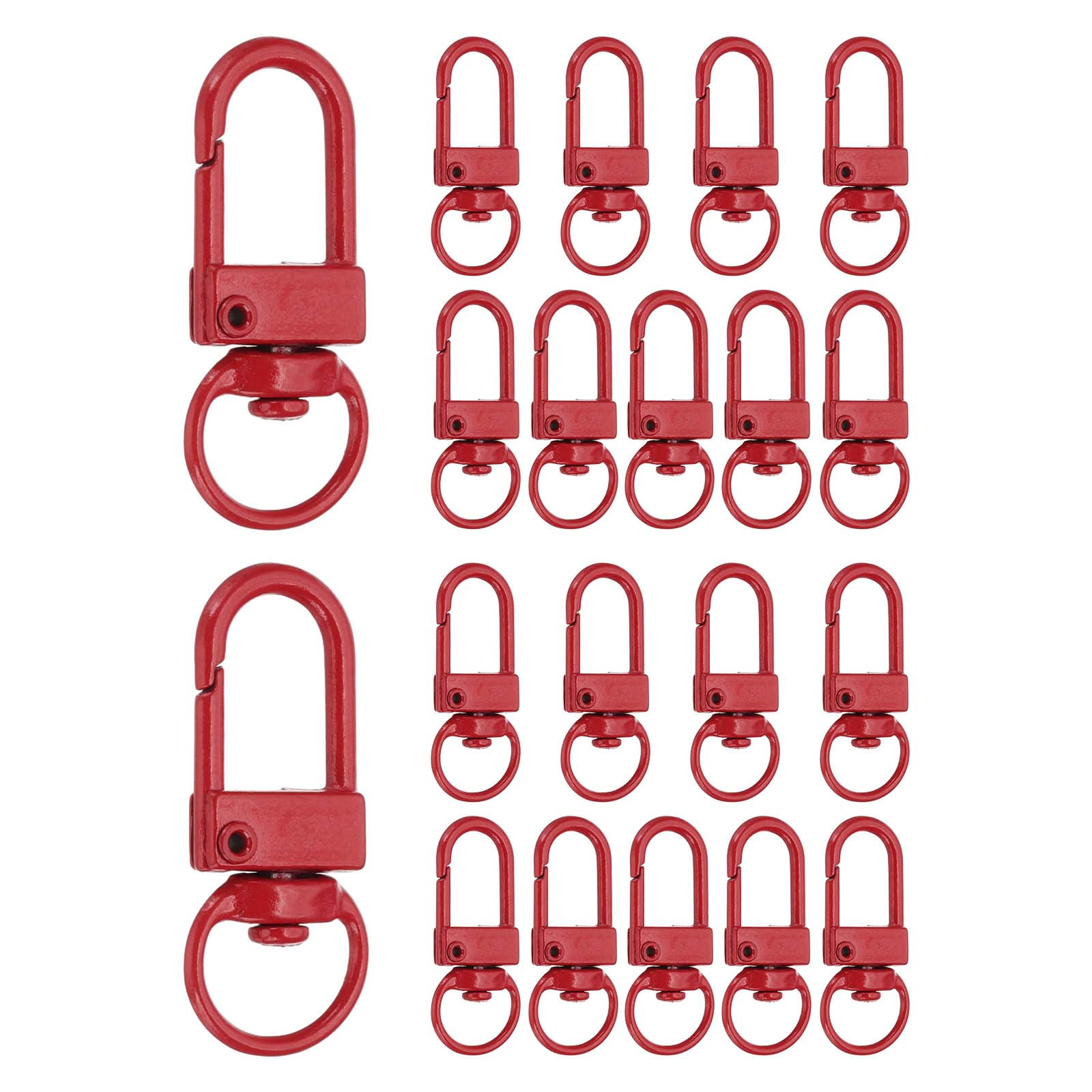 Uxcell Metal Lobster Claw Clasps, 20 Pack Swivel Lanyards Trigger Snap ...