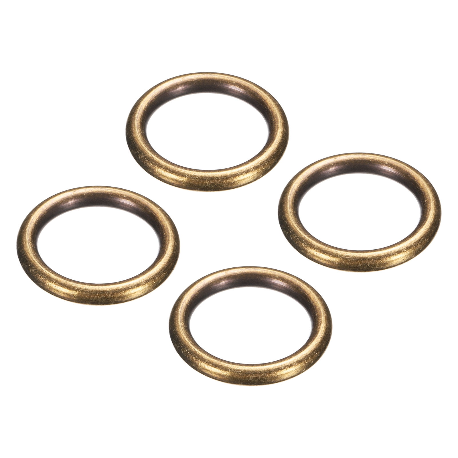 Uxcell Metal O Ring, 4 Pcs 1.4 Inch OD 1 Inch ID 5mm Thick Seamless ...