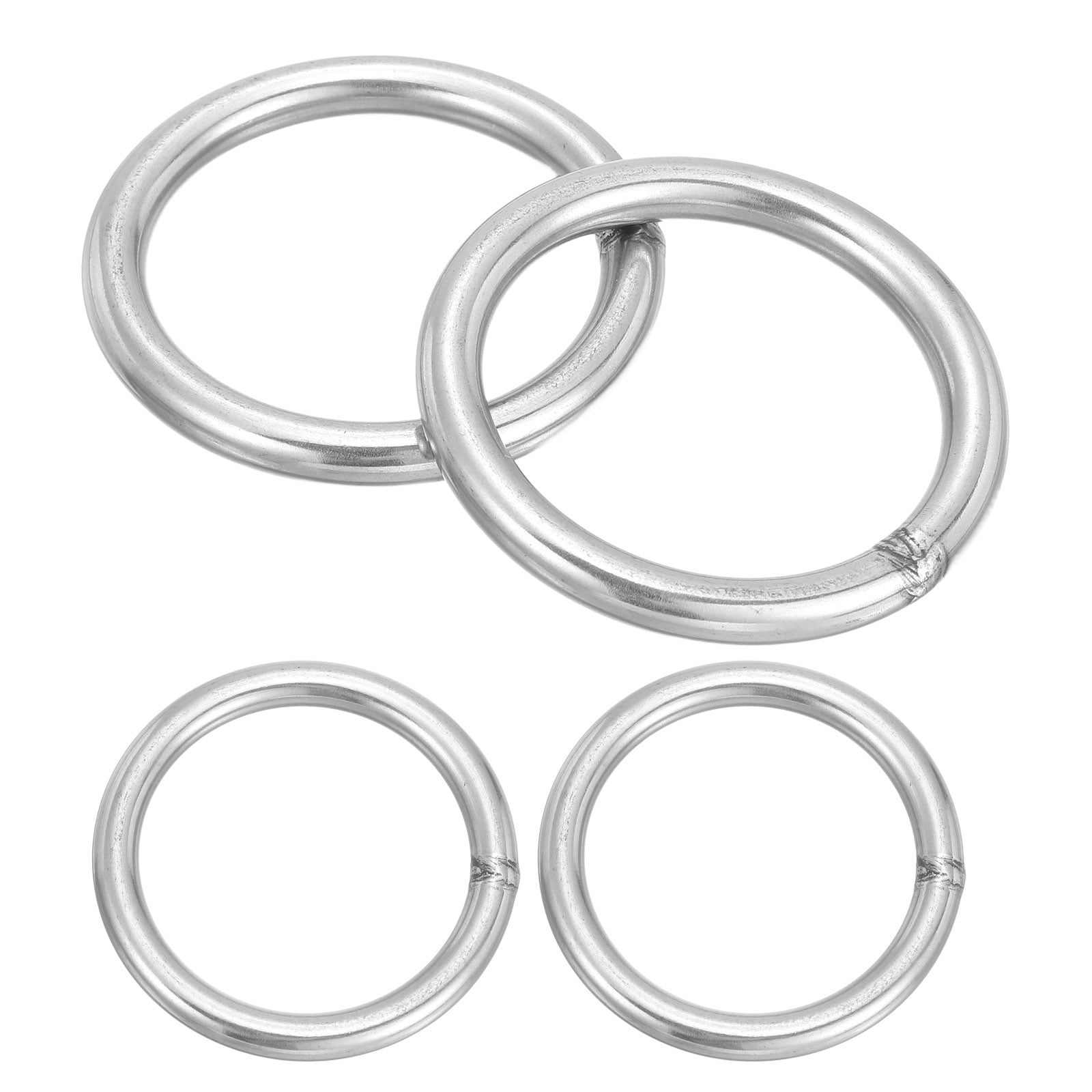 Uxcell Metal O Rings, (2.8"OD, 2.1"ID, 0.31"Thick)(4Pcs), 304 Stainless ...