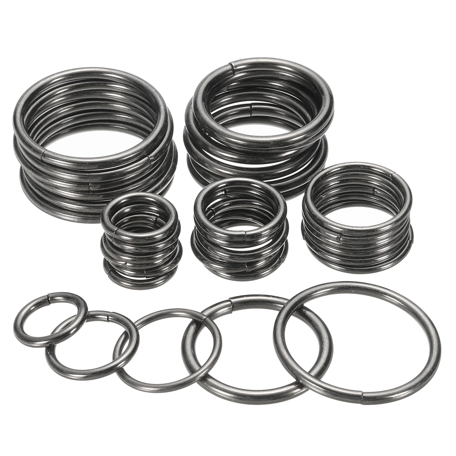 Uxcell Metal O Rings Metal Rings for Crafts Seamless Welded Round Rings ...