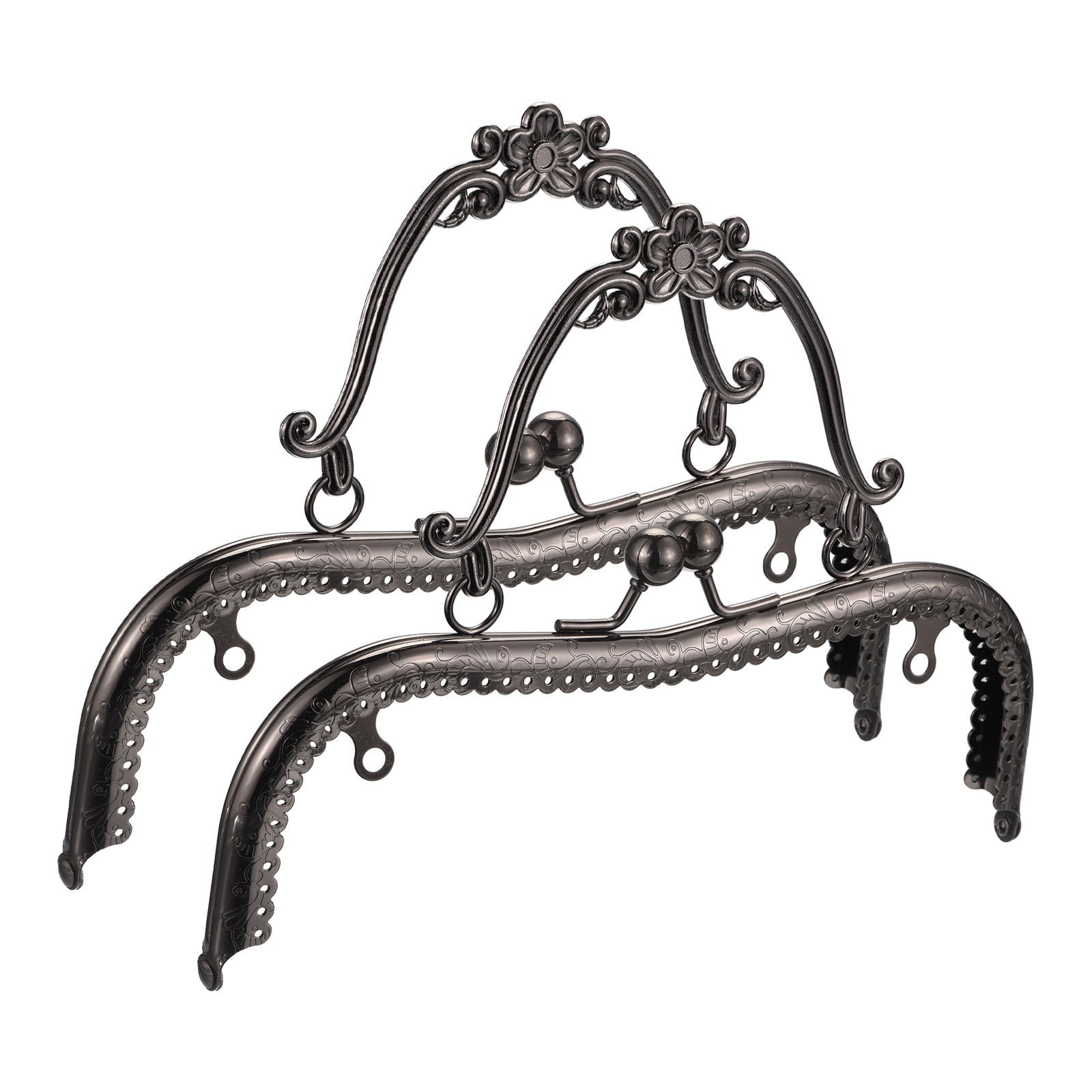 Uxcell Metal Purse Frames, 8.07" 2Pack Kiss Lock Clasp Frame for Coin ...