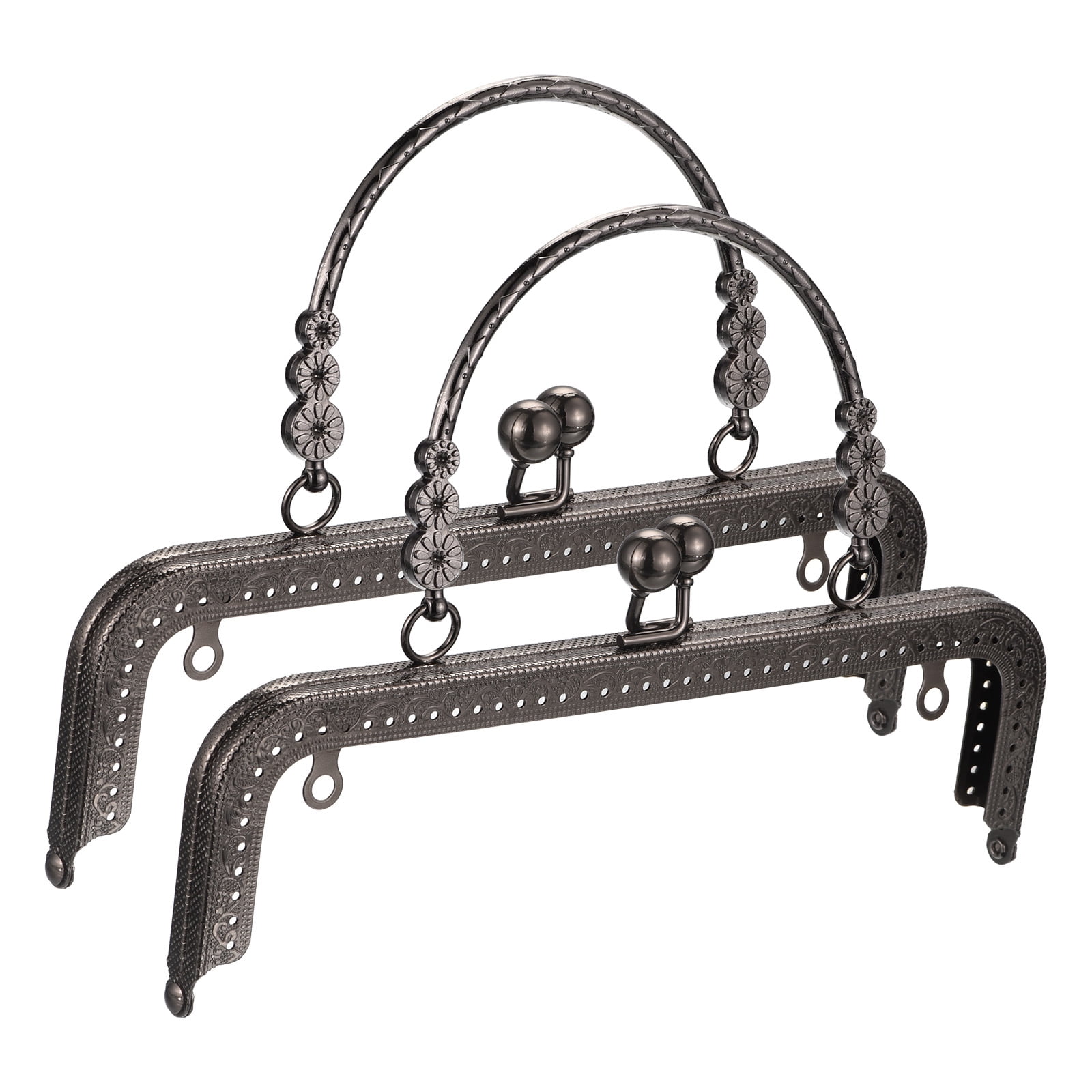 Uxcell Metal Purse Frames, 8.07" 2Pack Kiss Lock Clasp Frame for Coin ...