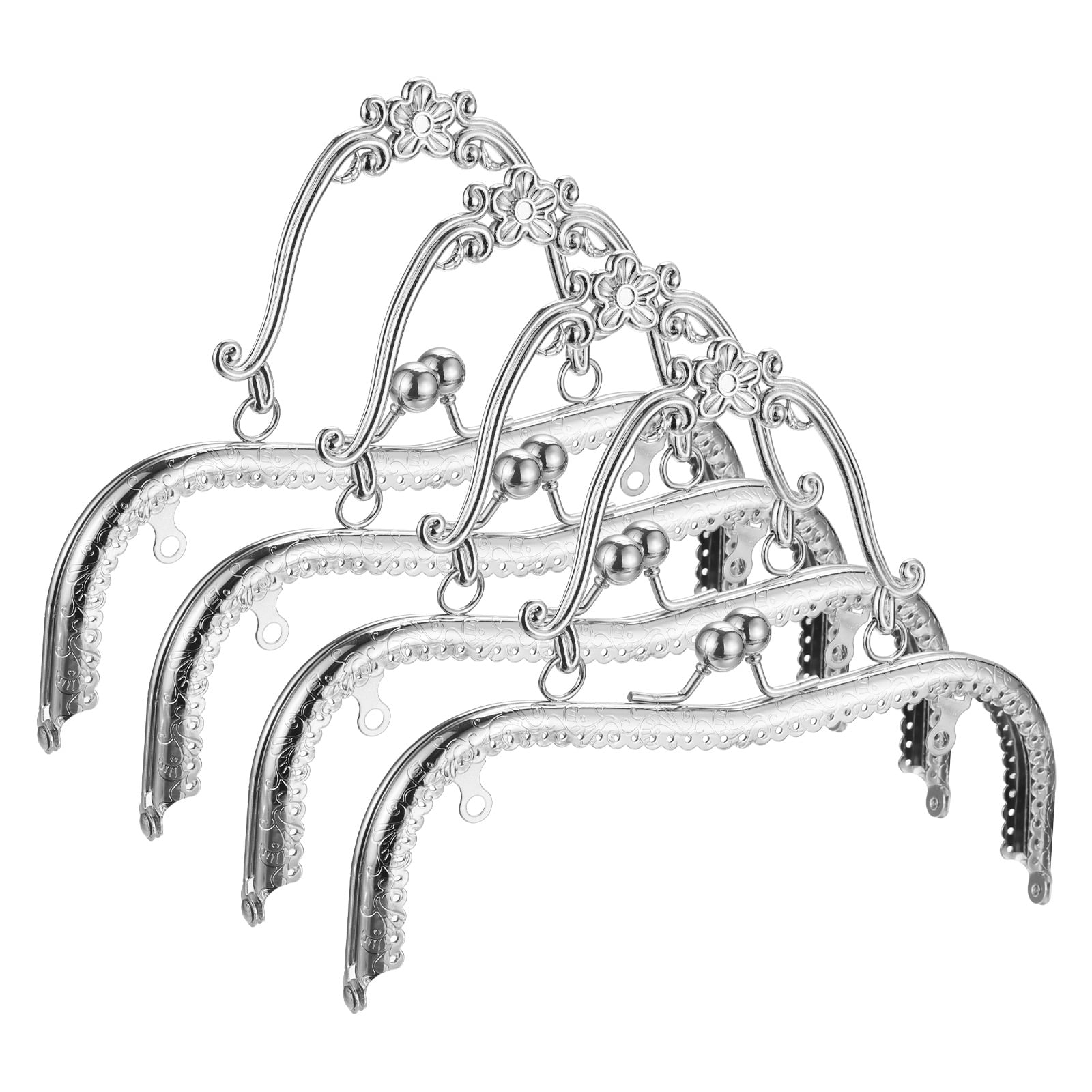 Uxcell Metal Purse Frames, 8.07" 4Pack Kiss Lock Clasp Frame for Coin ...