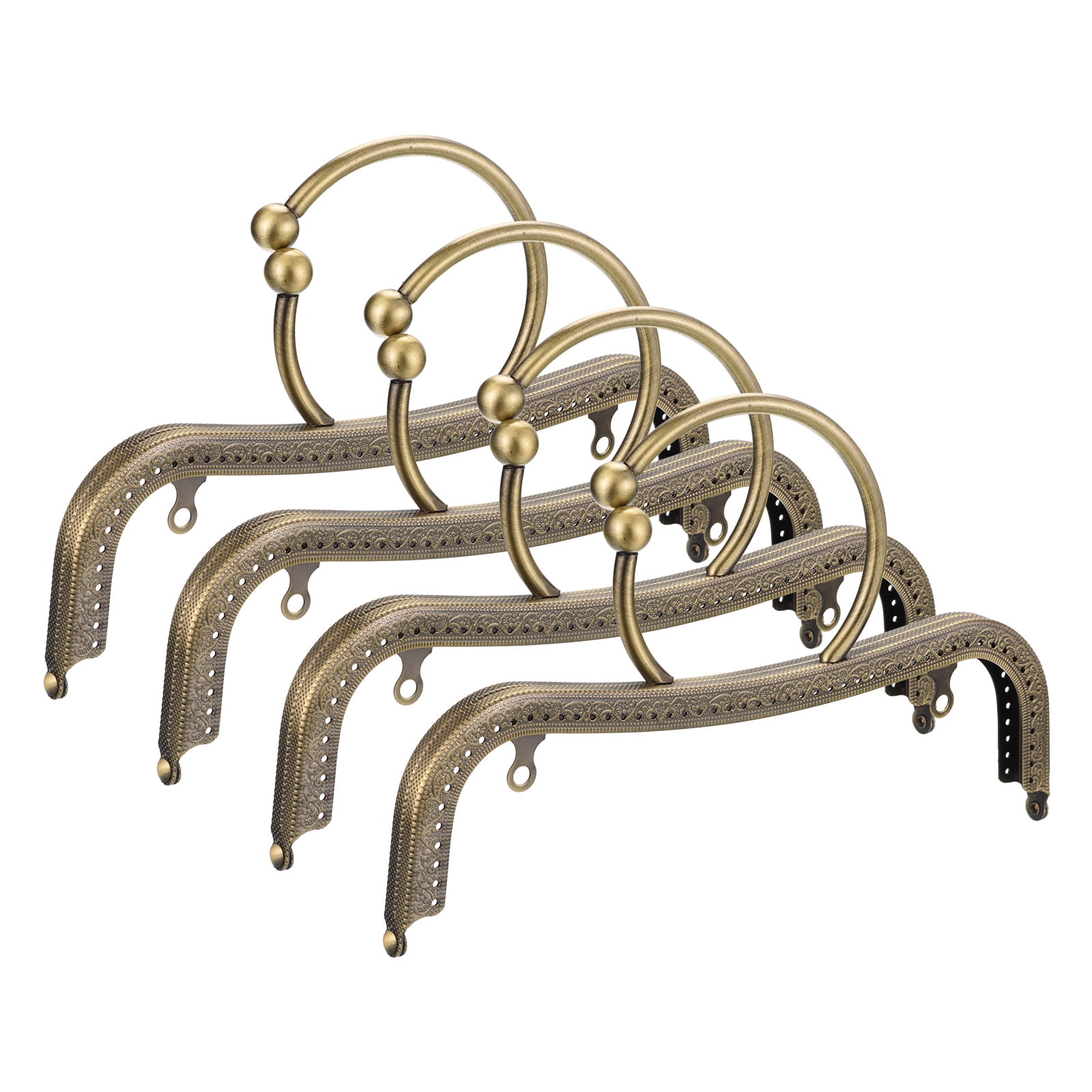 Uxcell Metal Purse Frames, 8.66" 4Pack Kiss Lock Clasp Frame for Coin ...