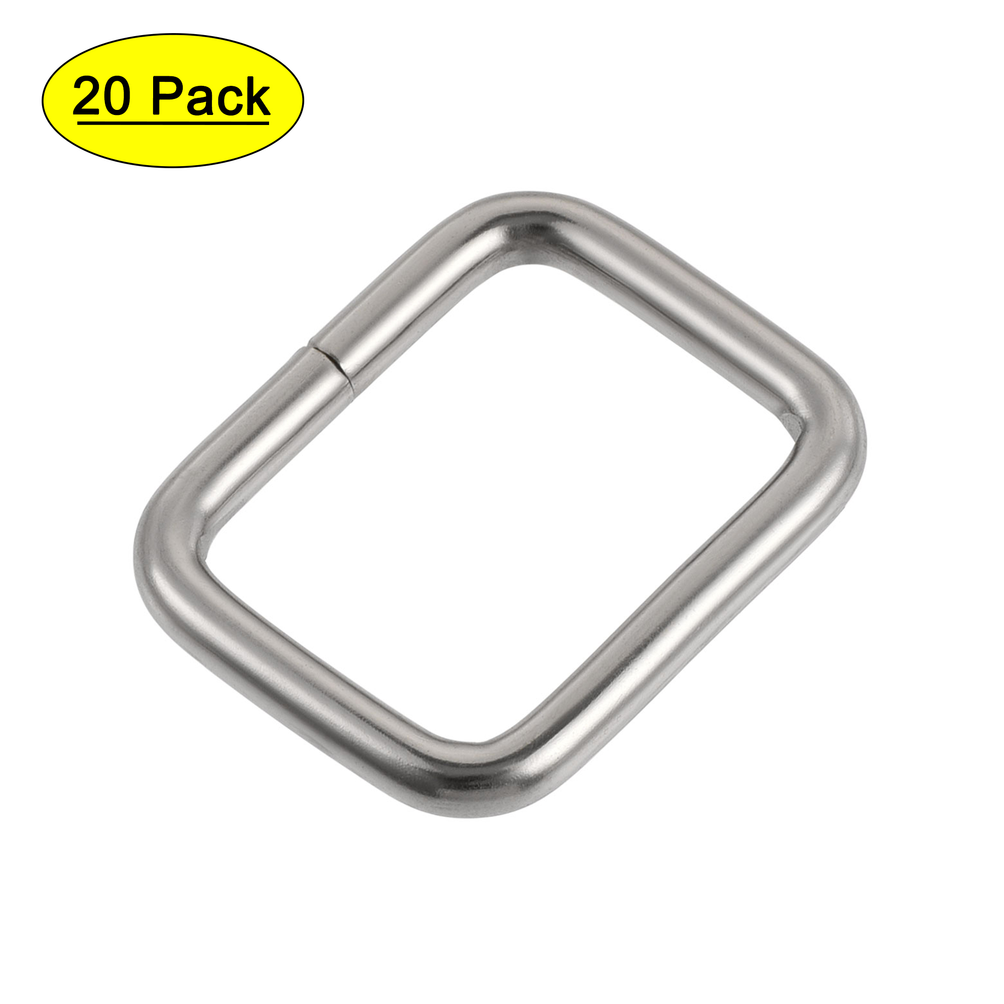 Uxcell Metal Rectangle Buckles 25x20mm Inside Dimension for Bags Belts ...