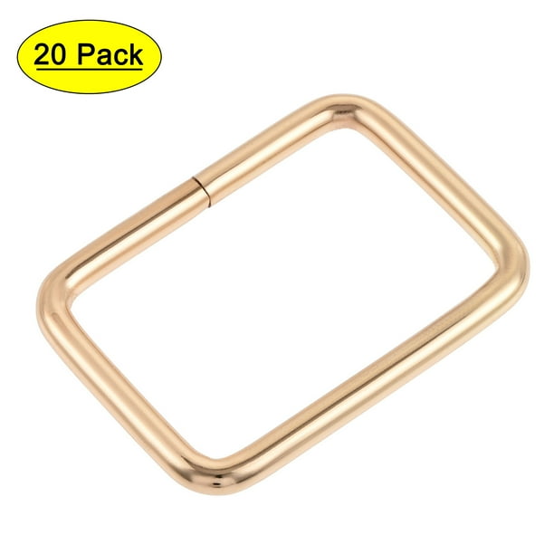Uxcell Metal Rectangle Buckles 38.8x25mm Inside Dimension for Bags ...