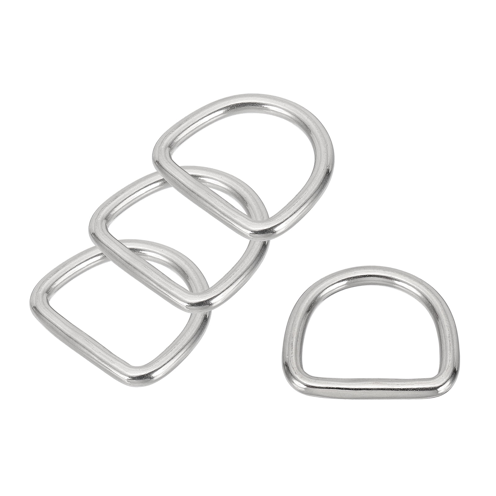 Uxcell Metal Ring 1.2 Inch 316 Stainless Steel Ring Marine Grade Multi ...