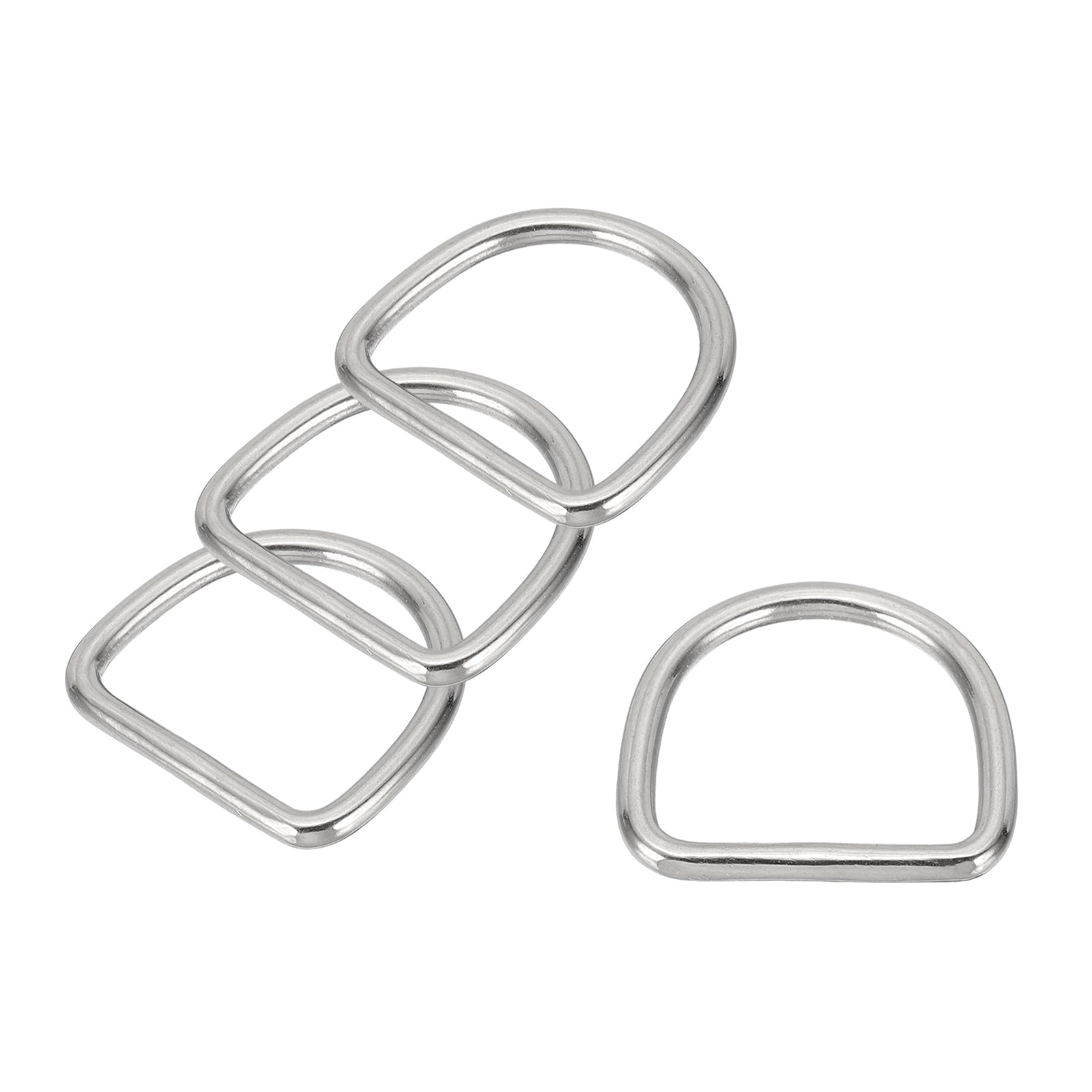 Uxcell Metal Ring 1.2 Inch 316 Stainless Steel Rings Marine Grade Multi ...