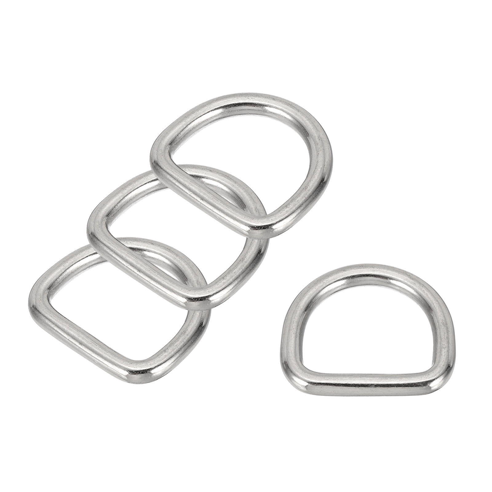 Uxcell Metal Ring 1 Inch 316 Stainless Steel Rings Marine Grade Multi ...
