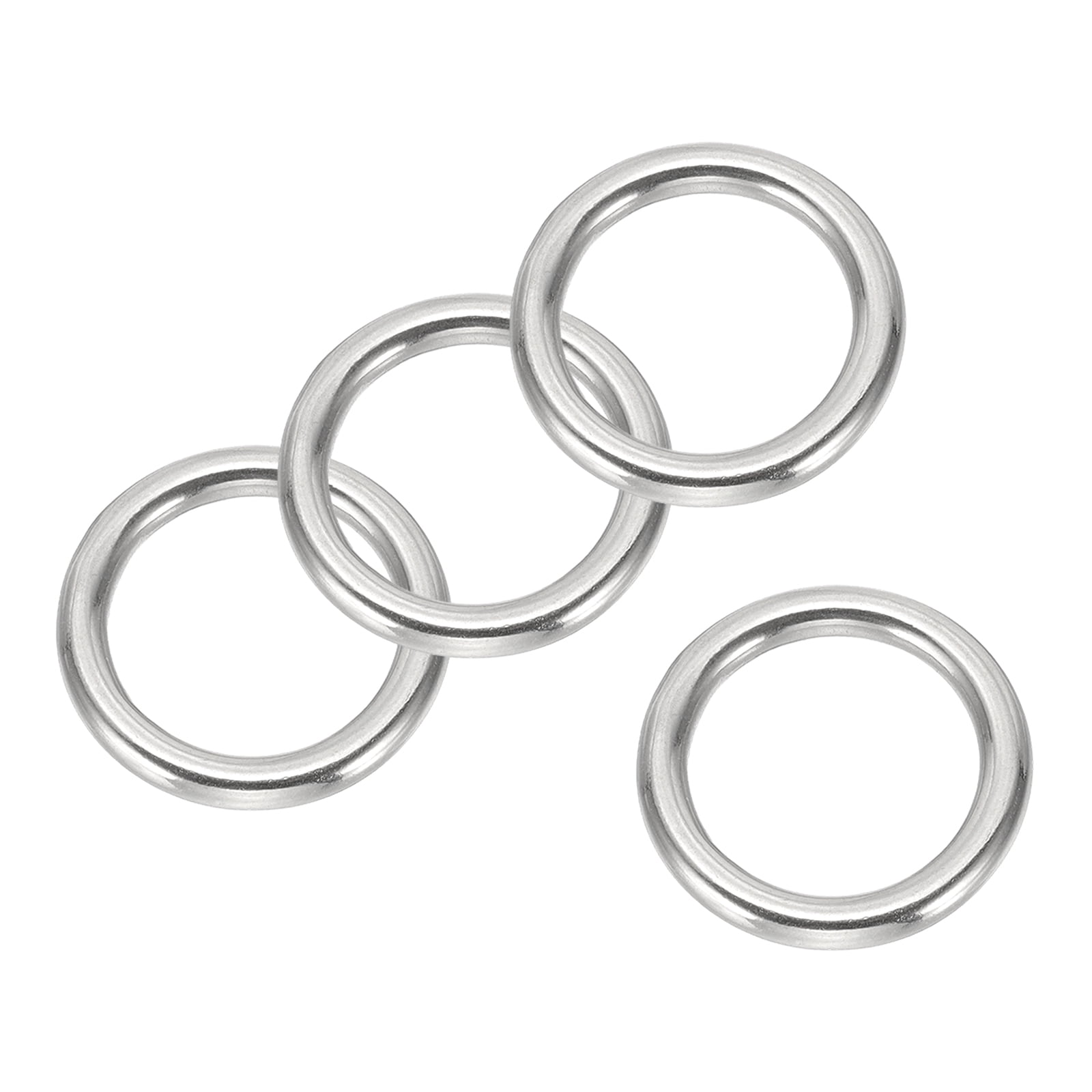 Uxcell Metal Rings 0.8 Inch 316 Stainless Steel Marine Grade O Rings ...