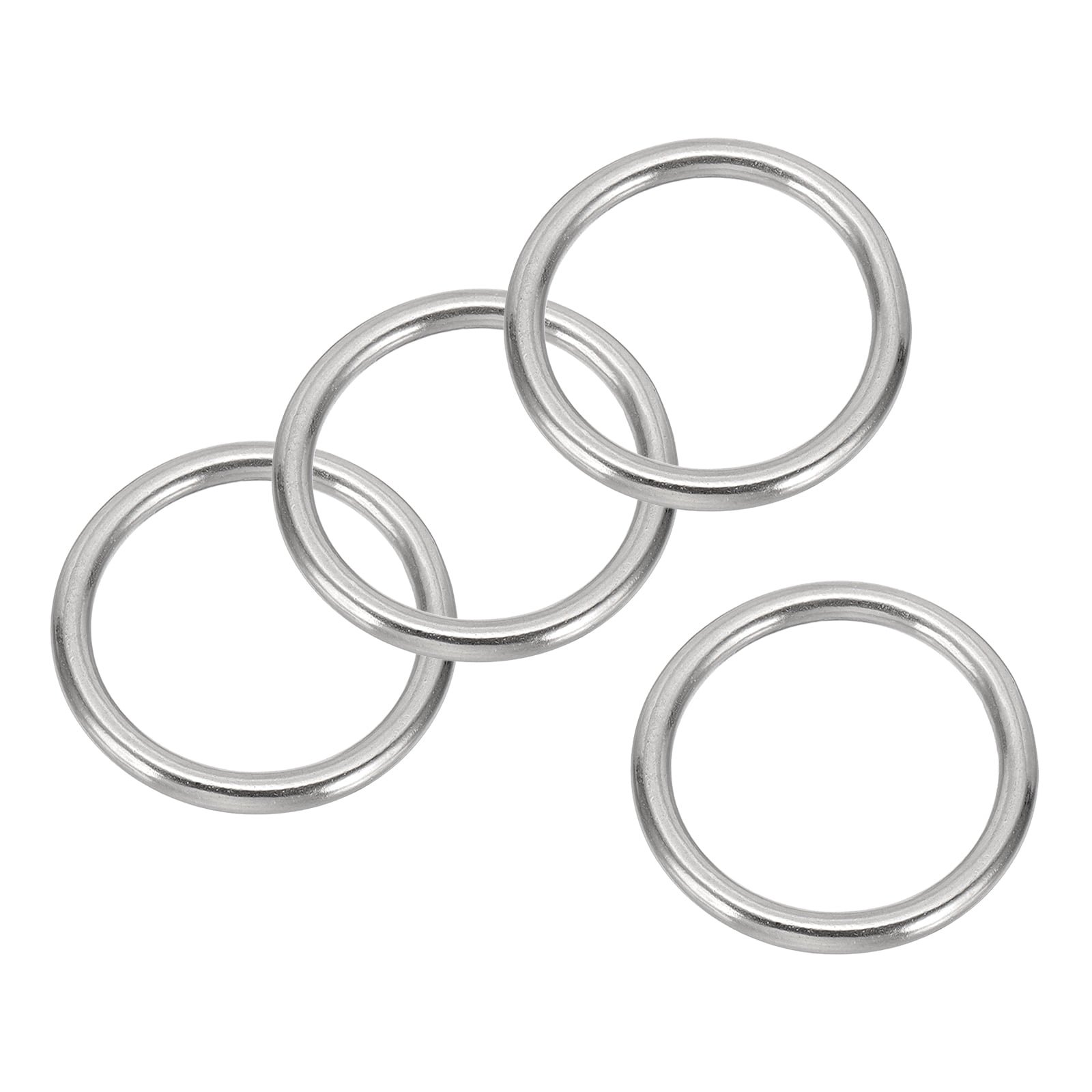 Uxcell Metal Rings 1.2 Inch 316 Stainless Steel Marine Grade O Ring for ...