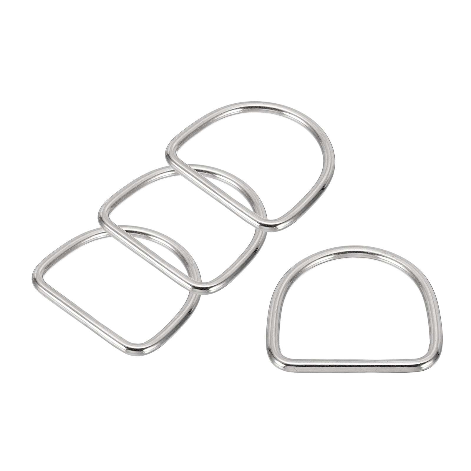 Metal Ring Marine Grade 316 Stainless Steel Seamless D-Ring 5x50x47mm ...