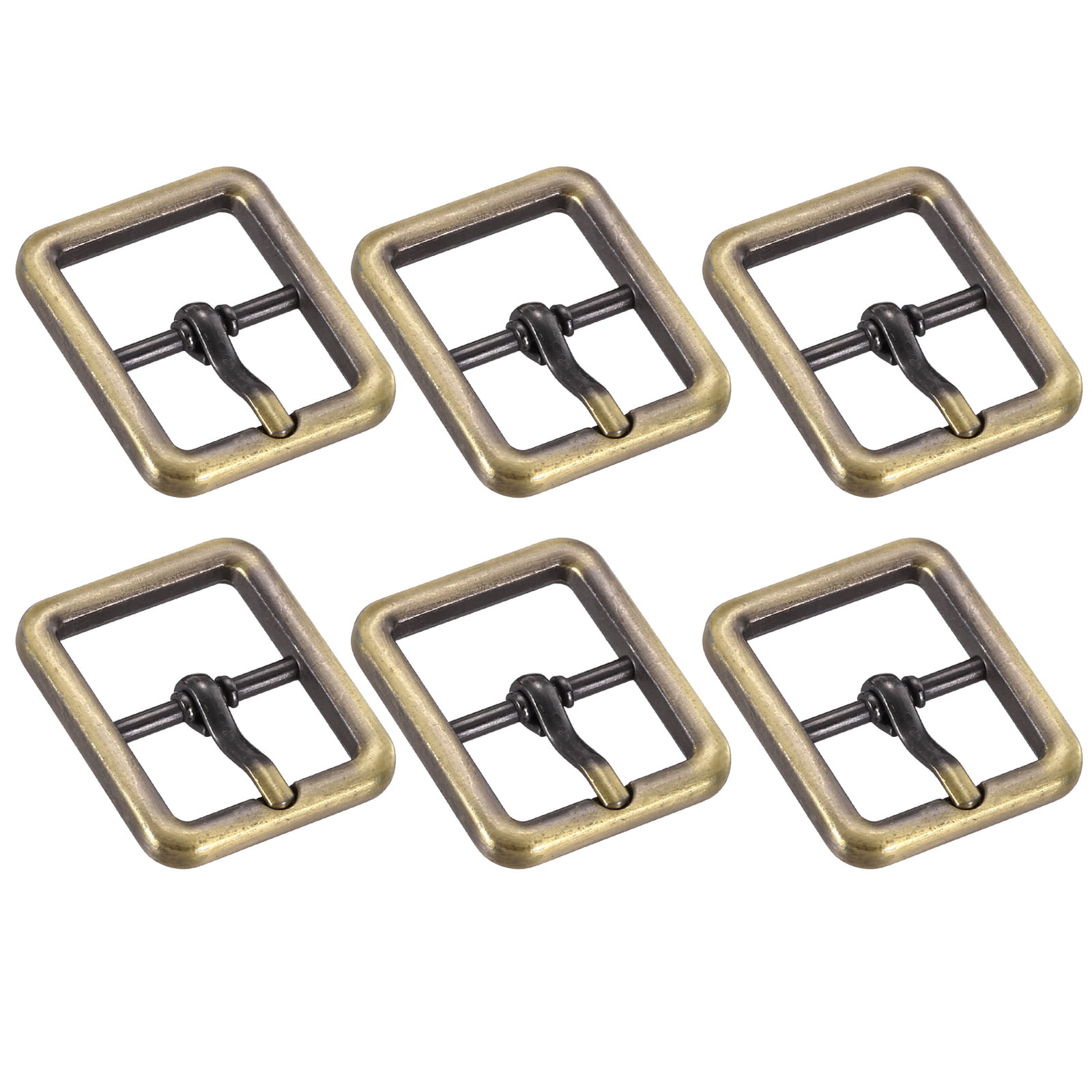 Uxcell Metal Roller Buckle, 6Pack 0.75 Inch Single Prong Belt Buckle ...