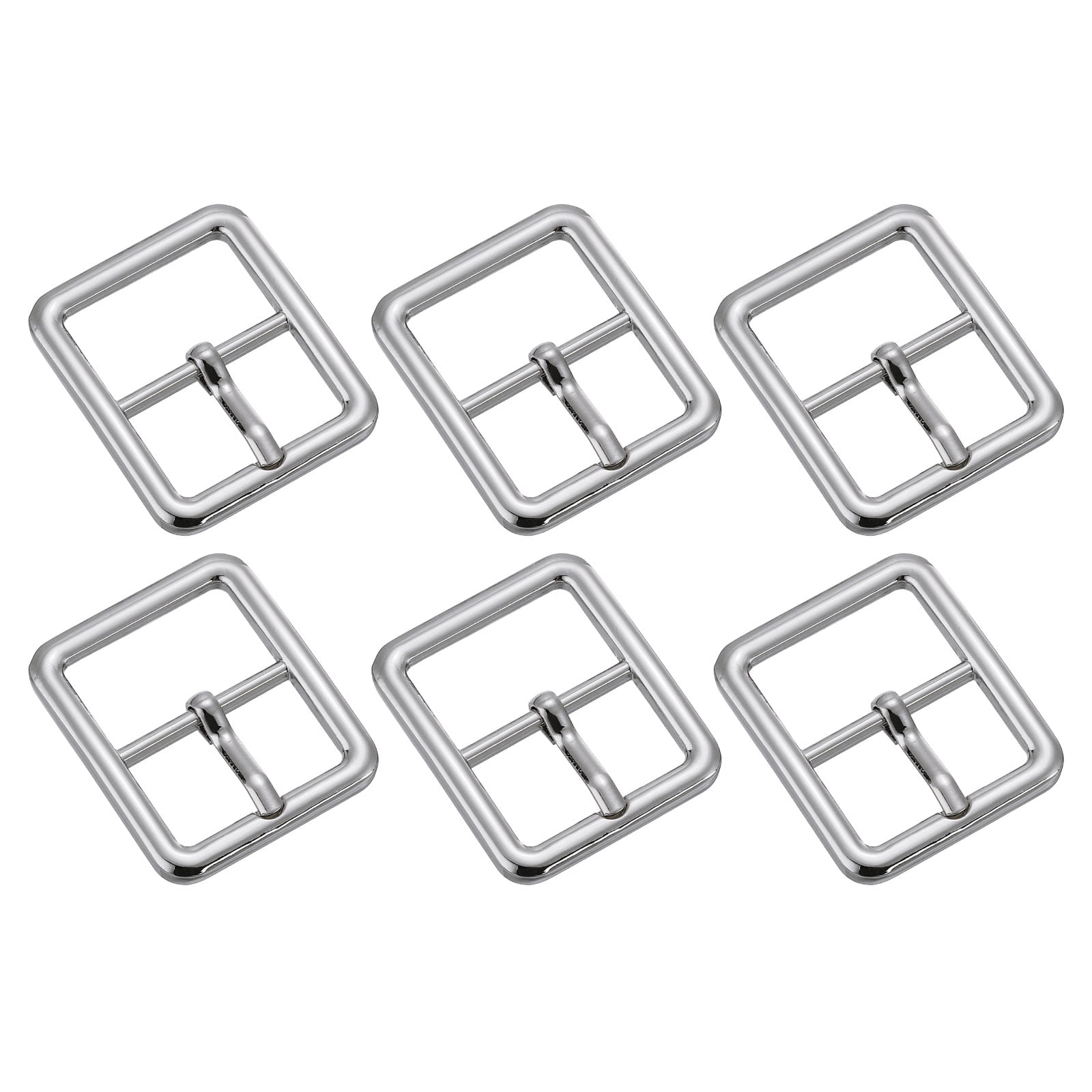 Uxcell Metal Roller Buckle, 6Pack 1.02 Inch Single Prong Belt Buckle ...