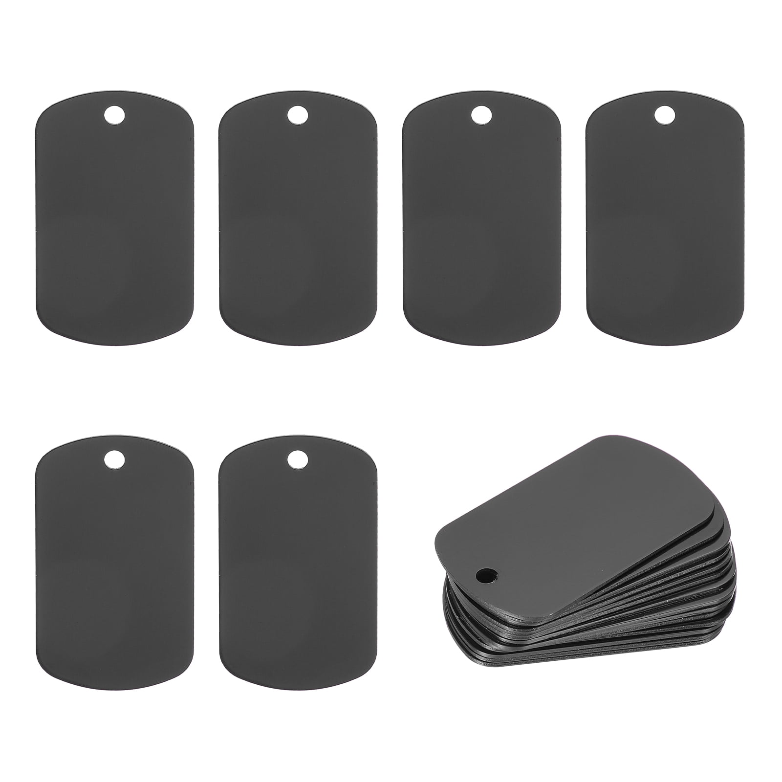 Uxcell Metal Stamping Blanks Tags Anodized Aluminum Blank Dog Tags ...