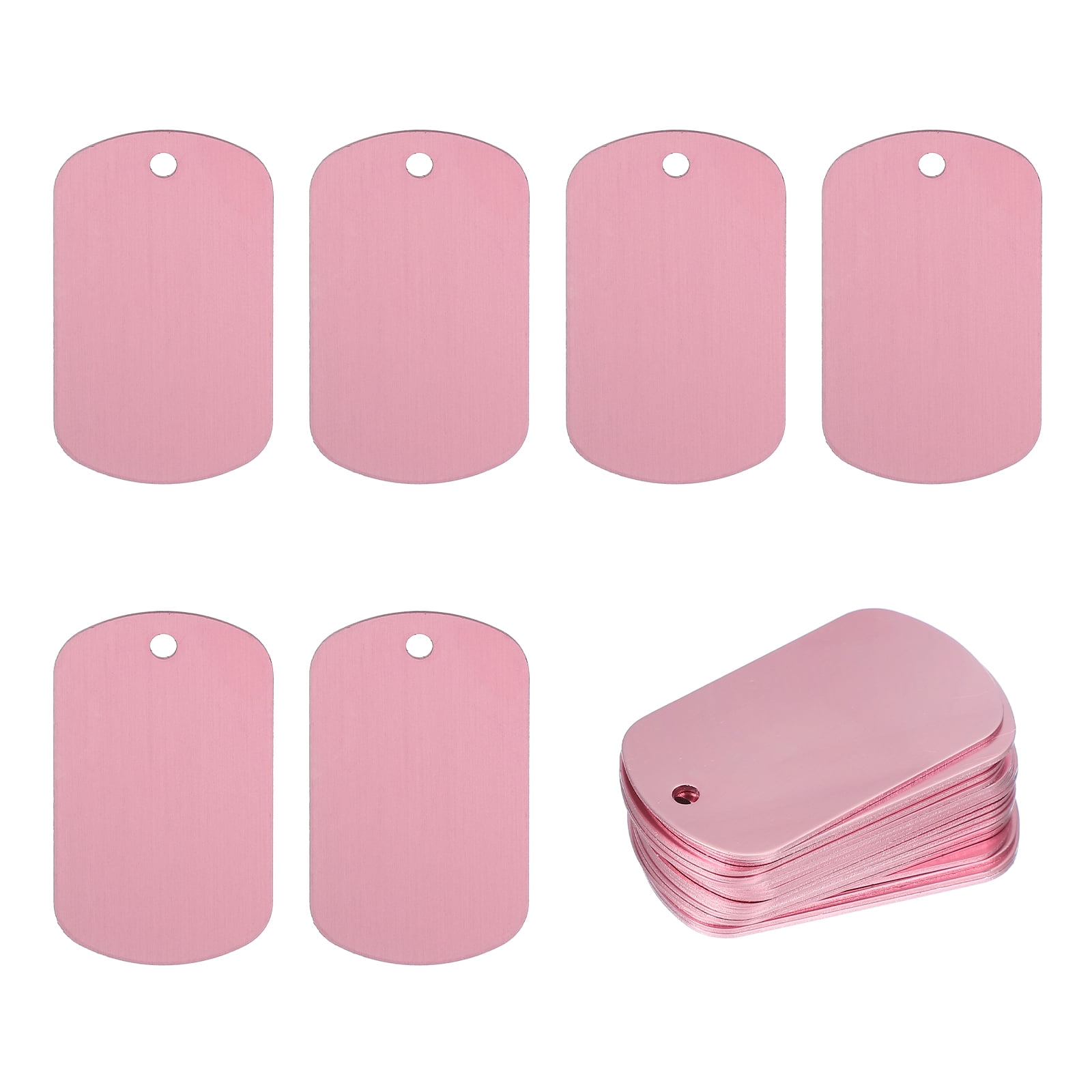 Uxcell Metal Stamping Blanks Tags Anodized Aluminum Blank Dog Tags ...
