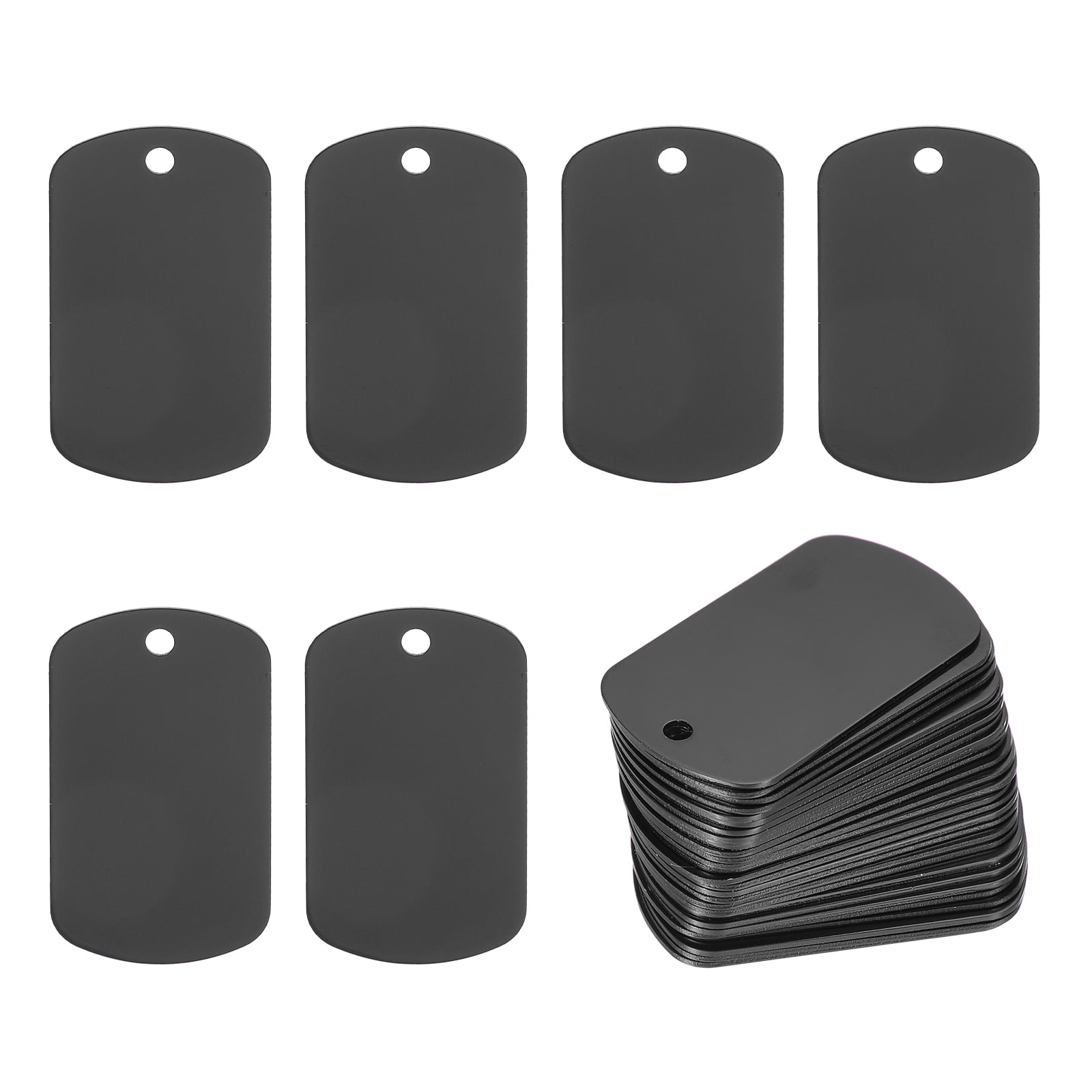 Uxcell Metal Stamping Blanks Tags Anodized Aluminum Blank Dog Tags ...