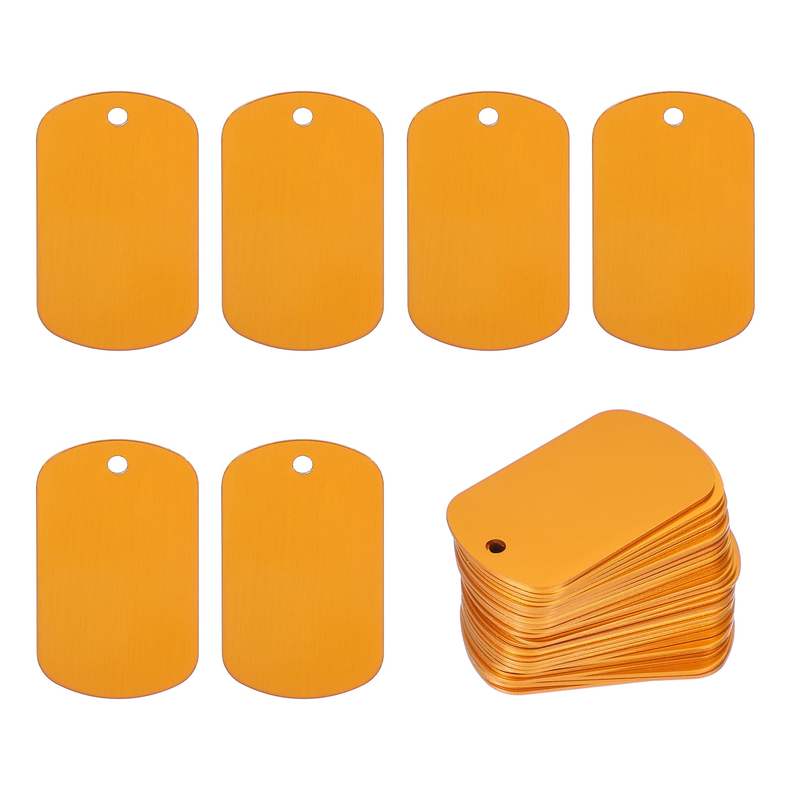 Uxcell Metal Stamping Blanks Tags Anodized Aluminum Blank Dog Tags ...