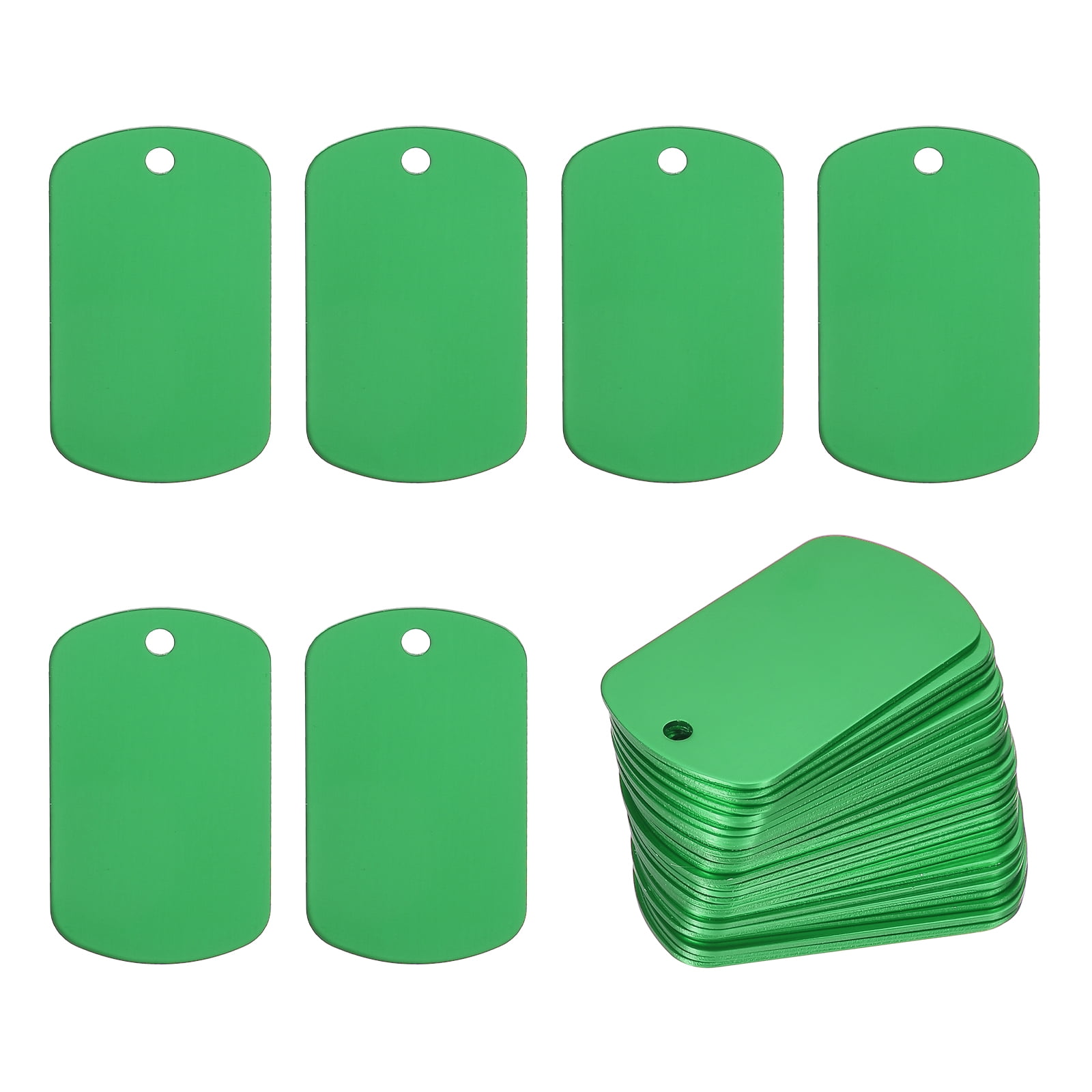 Uxcell Metal Stamping Blanks Tags Anodized Aluminum Blank Dog Tags ...