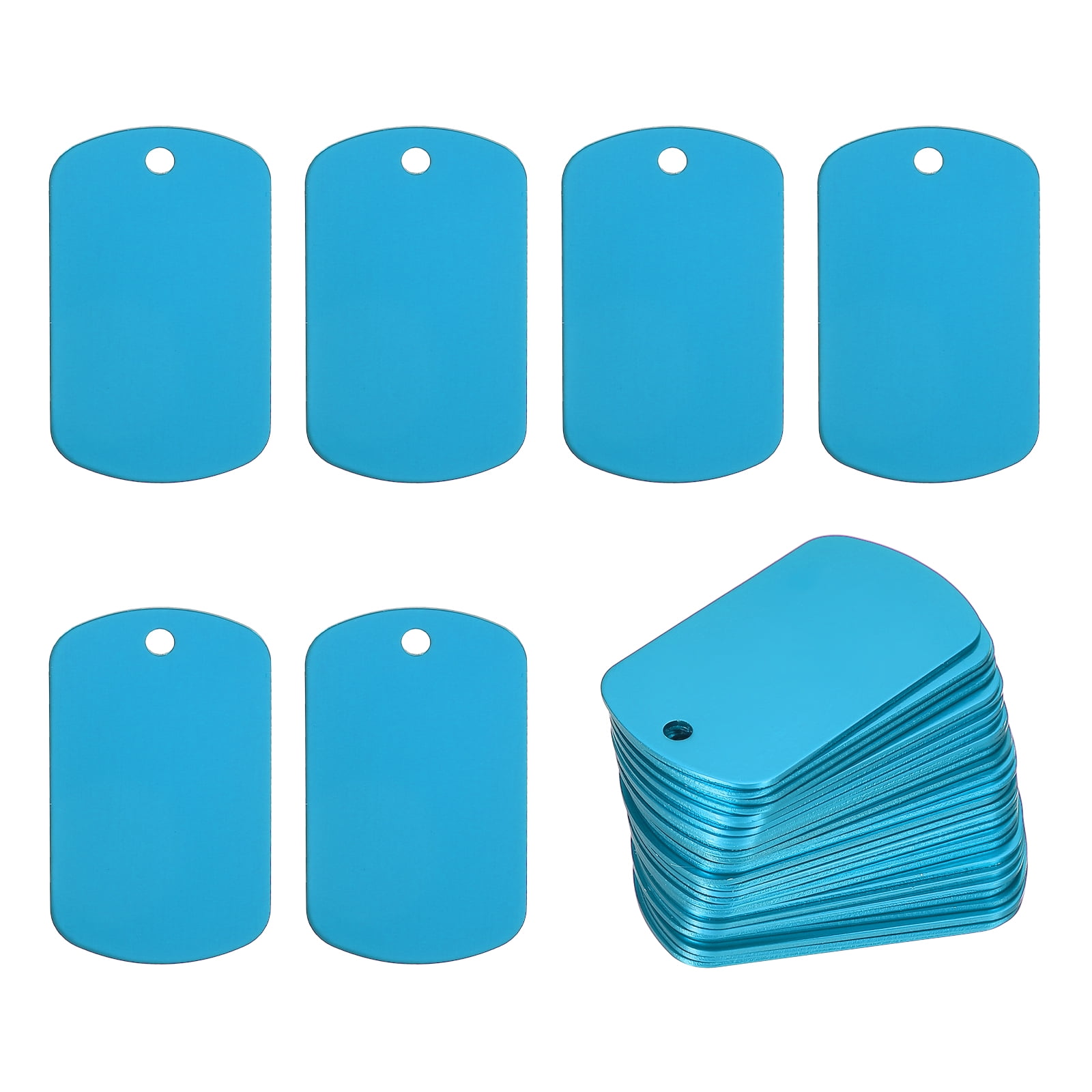 Uxcell Metal Stamping Blanks Tags Anodized Aluminum Blank Dog Tags ...