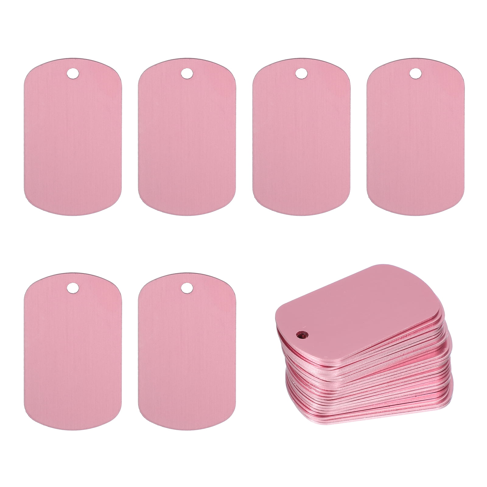 Uxcell Metal Stamping Blanks Tags Anodized Aluminum Blank Dog Tags ...