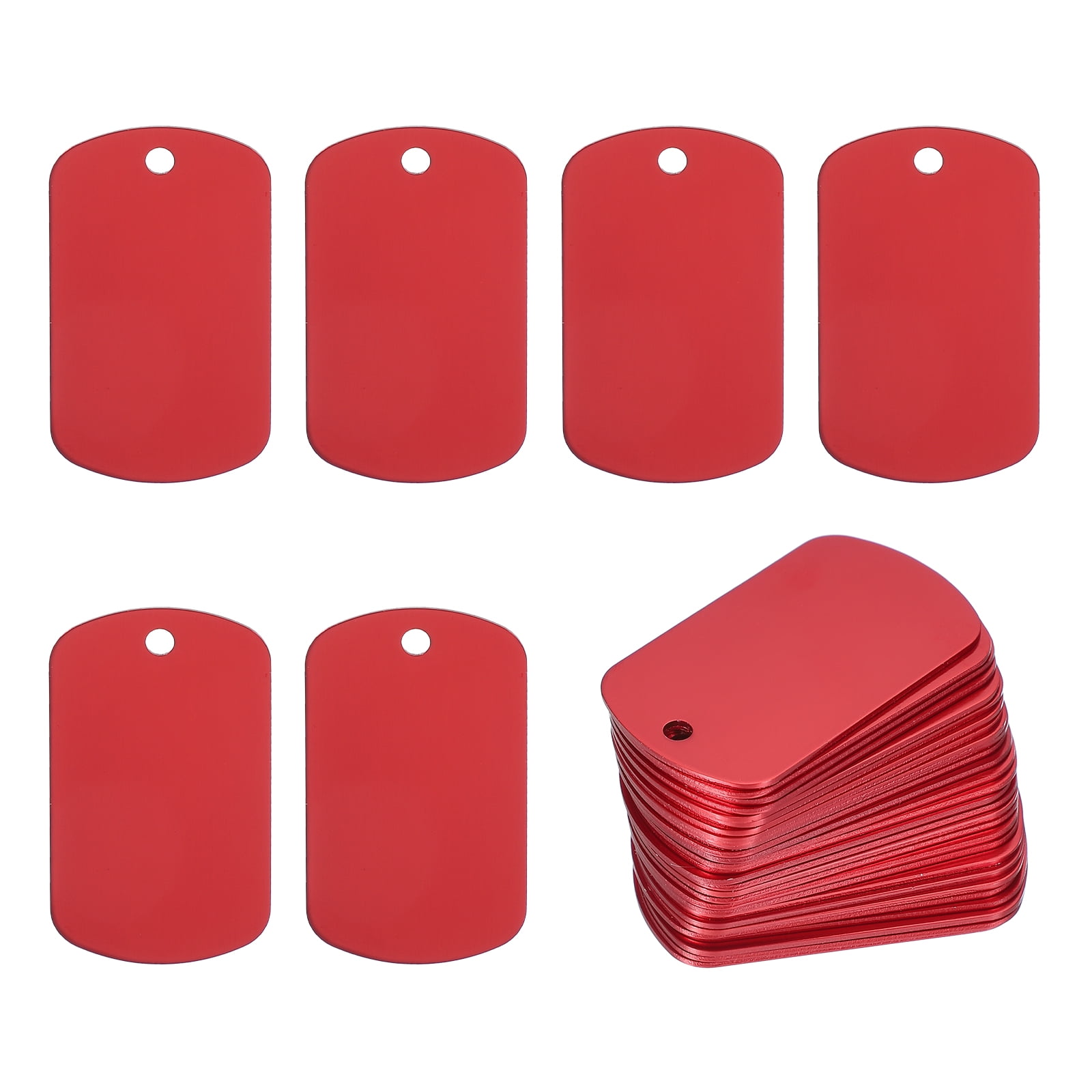 Uxcell Metal Stamping Blanks Tags Anodized Aluminum Blank Dog Tags ...