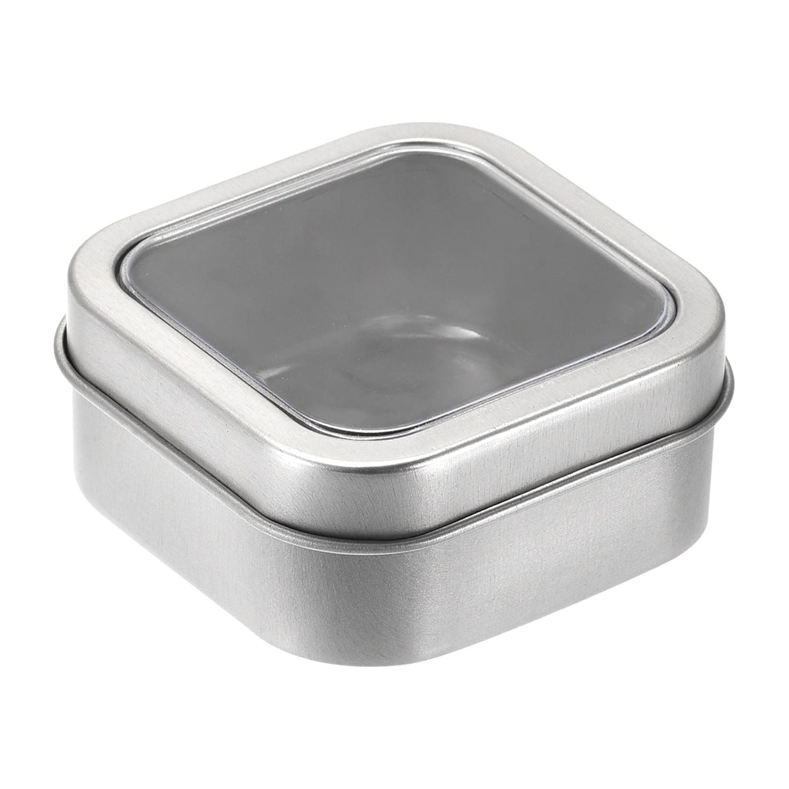 Uxcell Metal Tin Box, 2.17" x 2.17" x 0.98" Tinplate Storage Containers ...